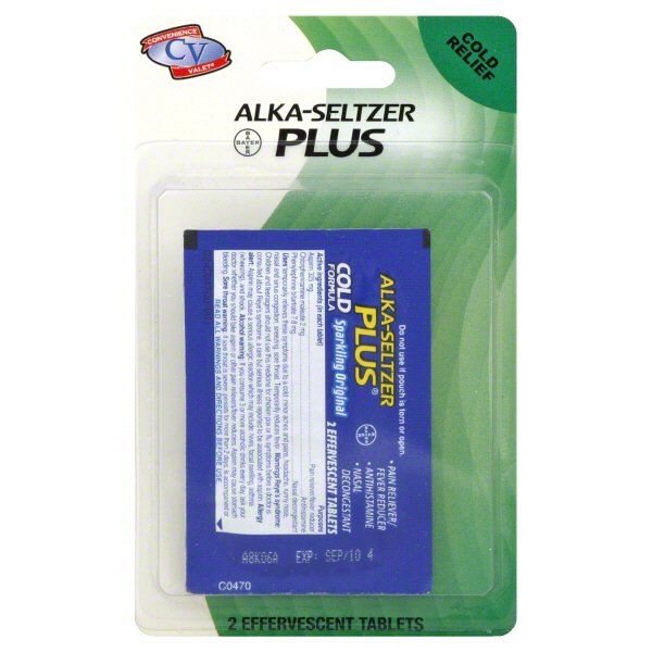 Convenience Valet Alka-Seltzer Plus - Shop Medicines & Treatments at H-E-B