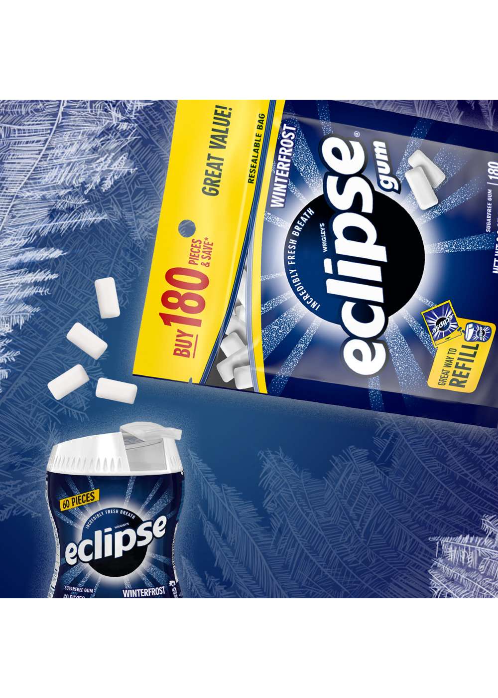 Eclipse Winterfrost Sugar Free Gum - Shop Gum & mints at H-E-B