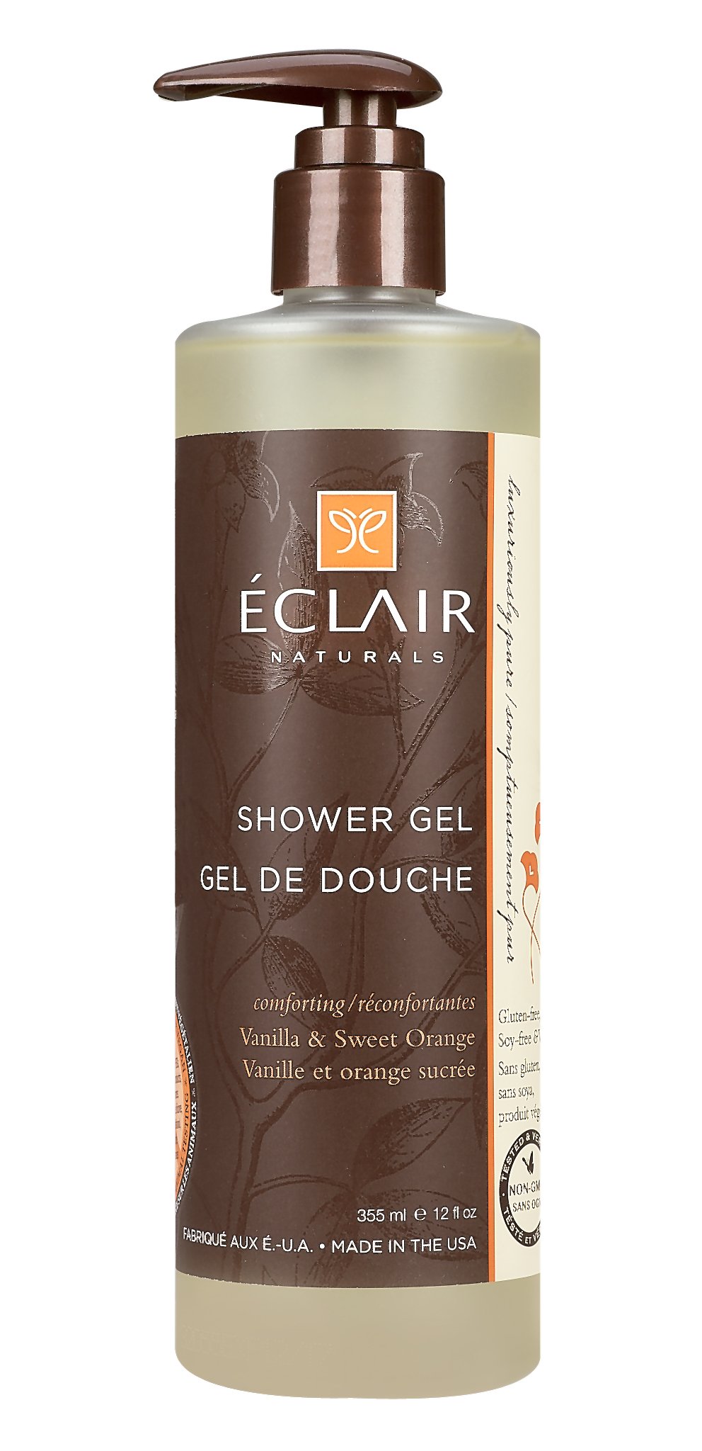 Eclair Naturals Shower Gel, Vanilla and Sweet Orange - Shop Body wash ...
