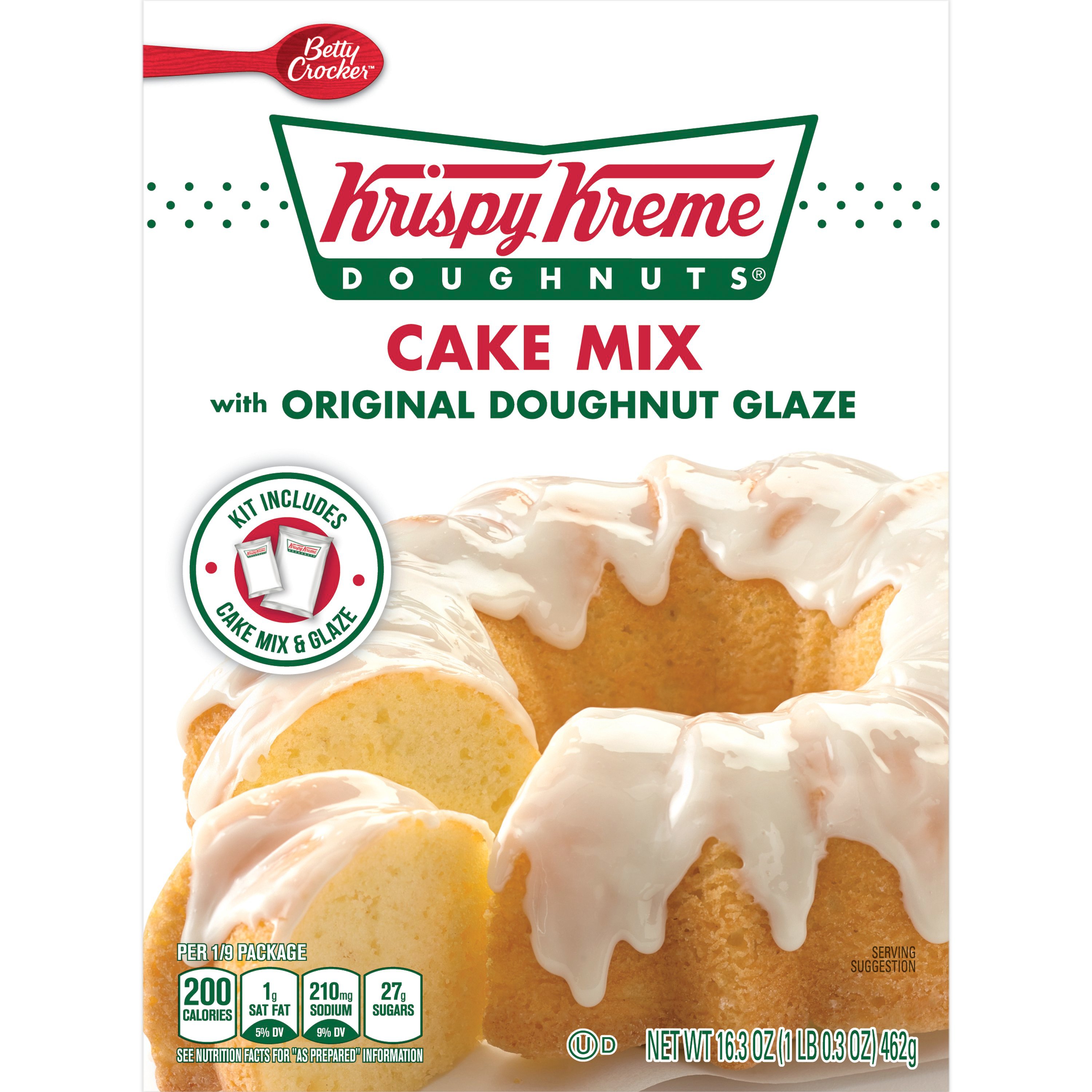 Betty Crocker Cake Mix with Krispy Kreme Glaze - Shop Baking mixes at H-E-B