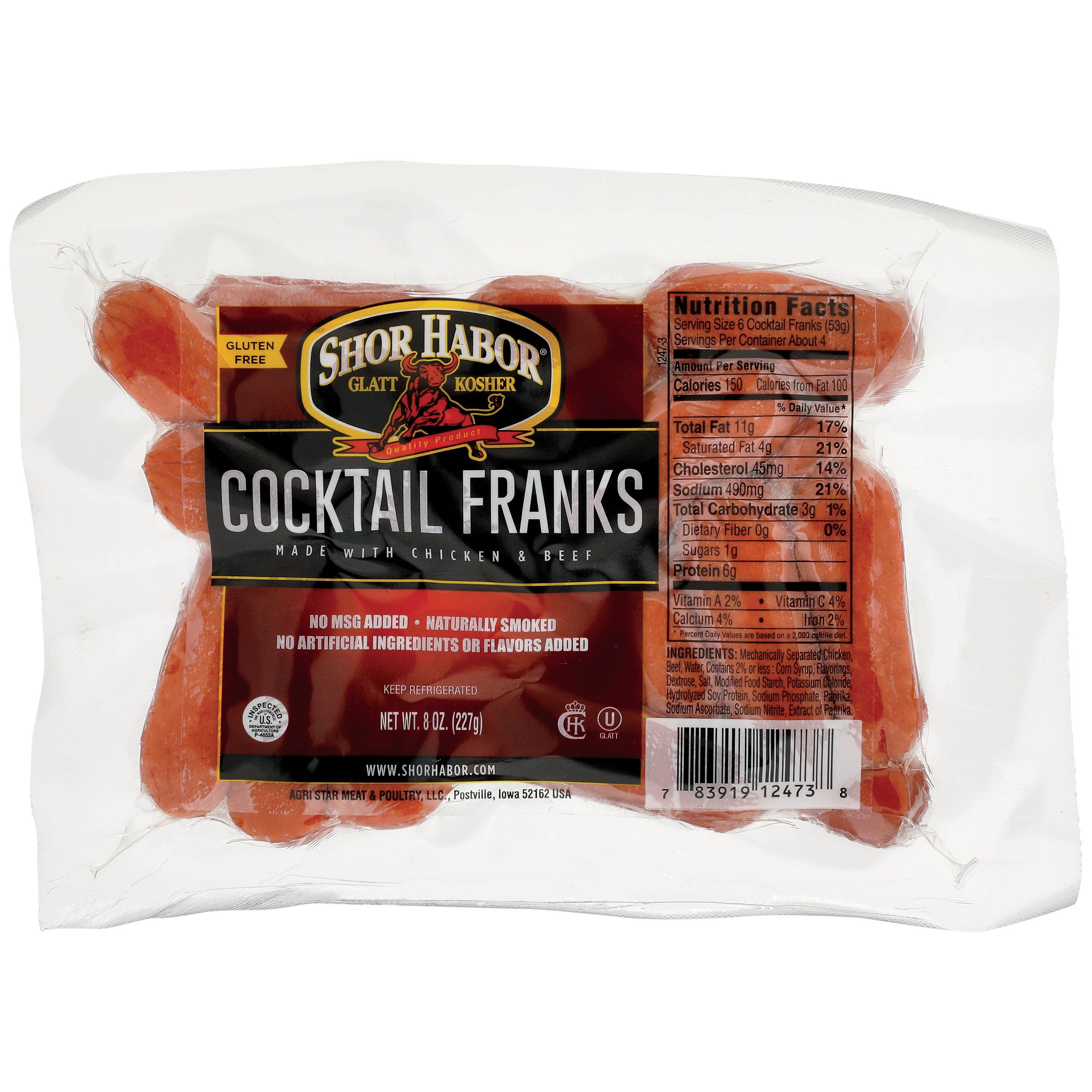 Shor Habor Cocktail Franks, Kosher - Shop Meat at H-E-B