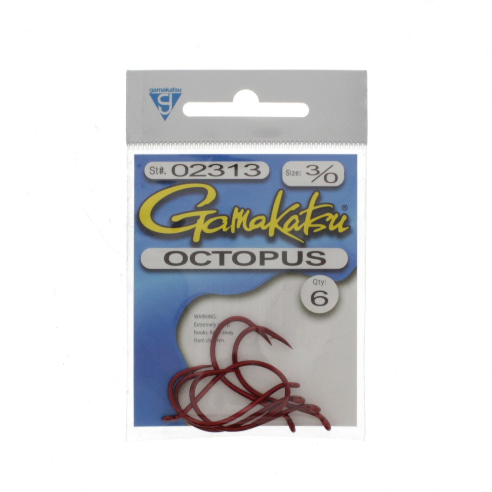 Gamakatsu Octopus Hook, Size 3/0 Red - Shop Fishing at H-E-B