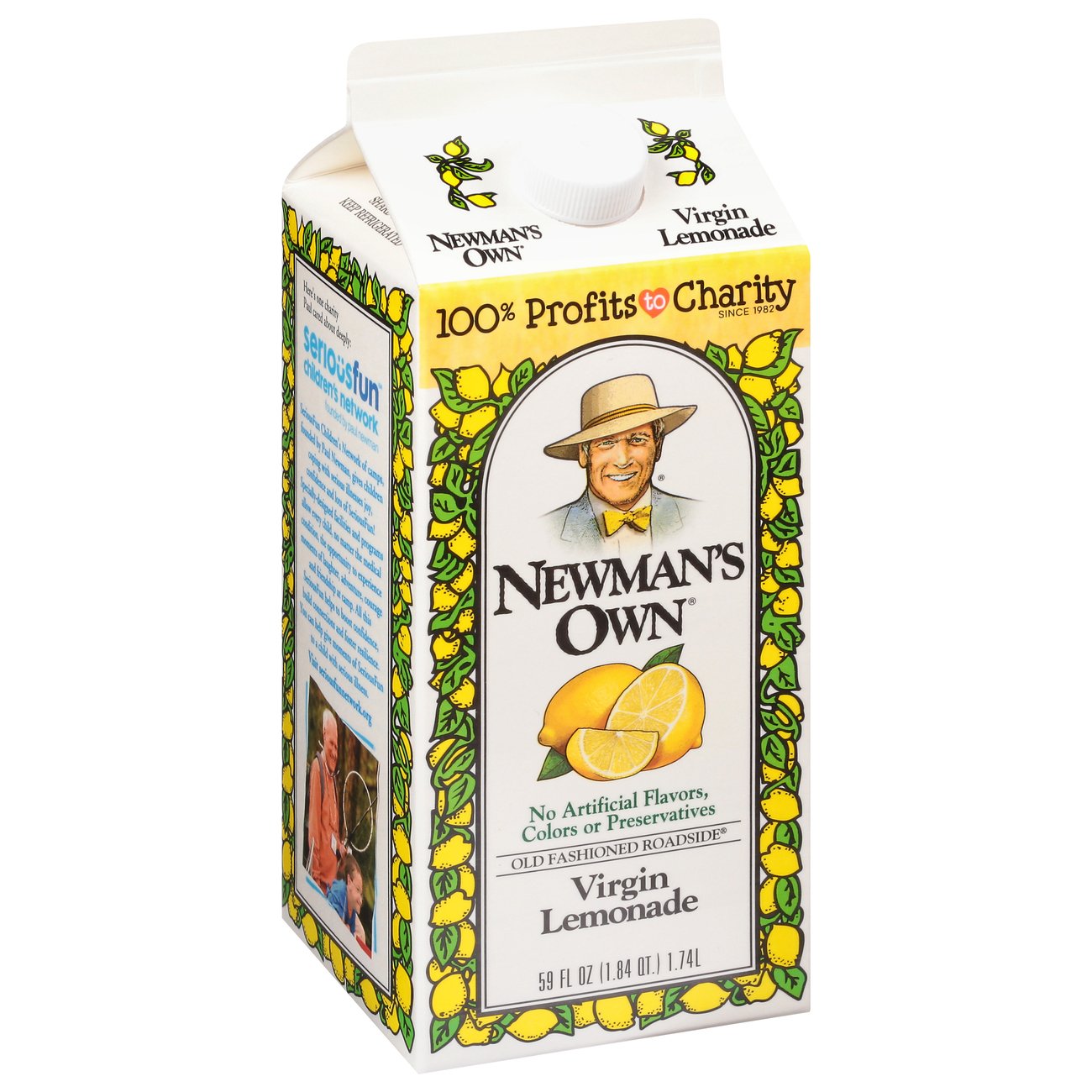 Newman's Own Old Fashioned Roadside, Virgin Lemonade - Shop Juice at H-E-B