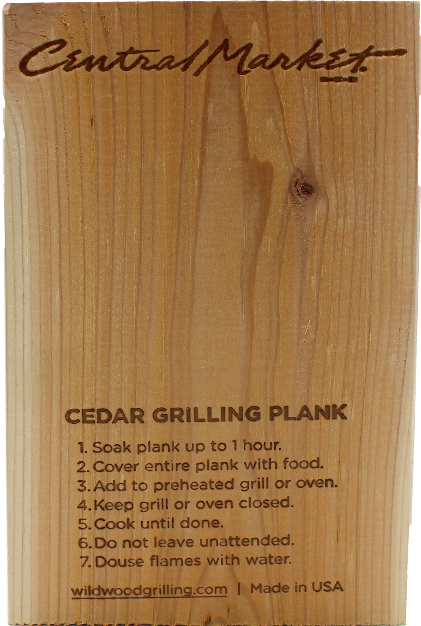 Central Market Cedar Grilling Plank, 5 in x 8 in | Central Market ...