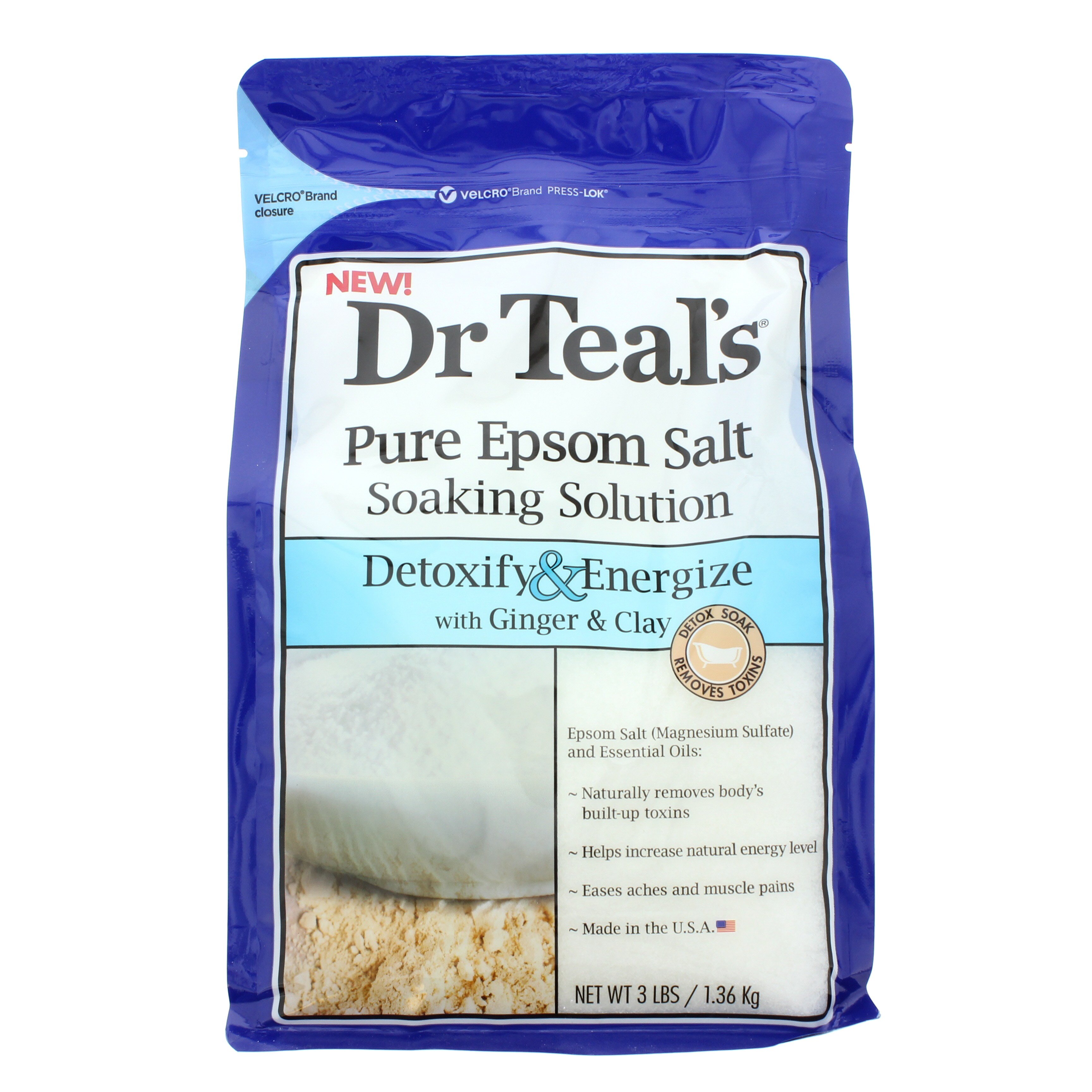 Dr Teal's Pure Epsom Salt Soak Solution Detox & Energize - Shop Bubble ...