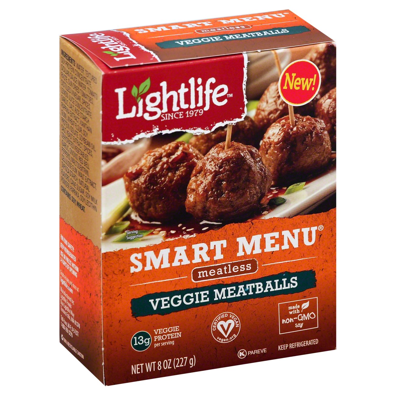 Lightlife Smart Menu Veggie Meatballs - Shop Tofu & Meat Alternatives ...