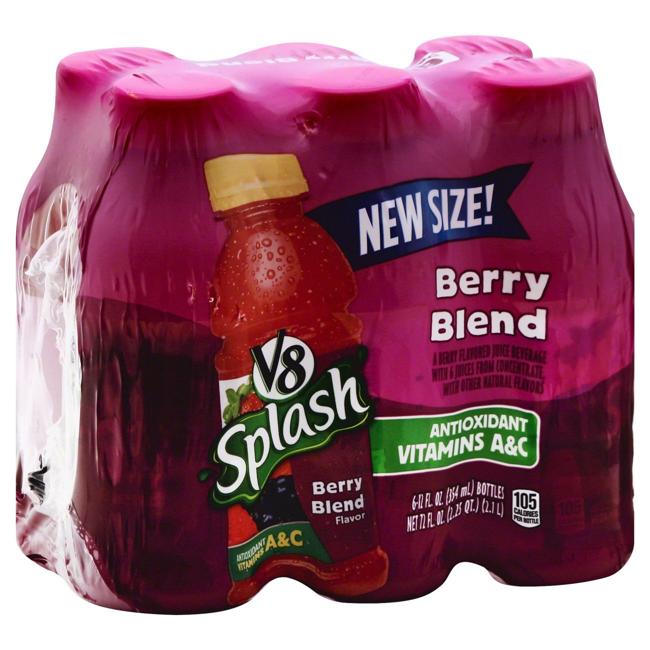 V8 Splash Berry Blend Juice Beverage, 6 PK - Shop Juice at H-E-B