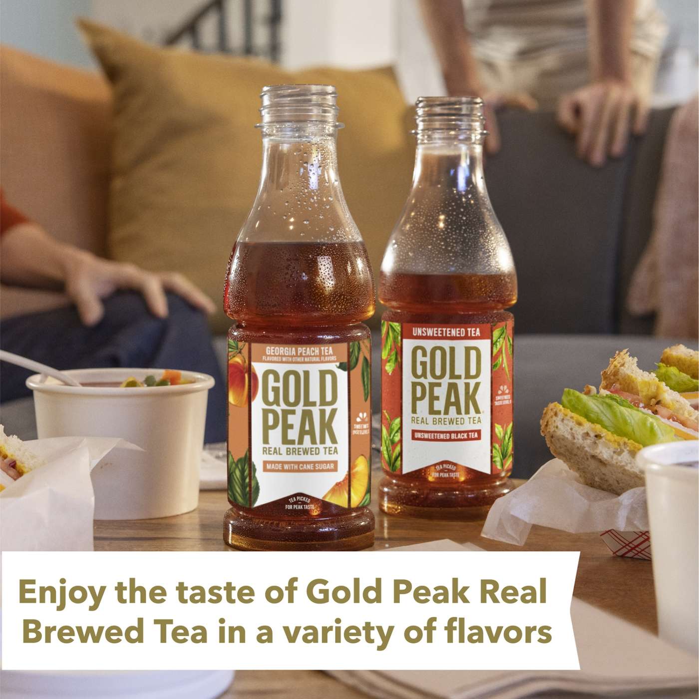 Gold Peak Peach Flavored Iced Tea Drink - Shop Tea at H-E-B