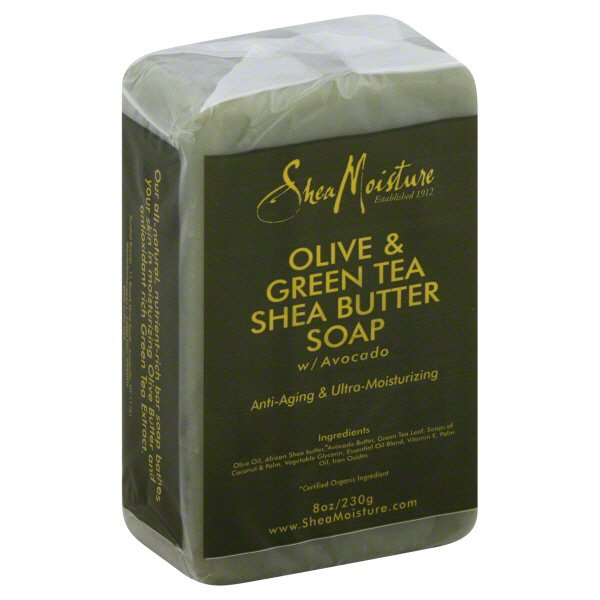 Shea Moisture Olive Green Tea Shea Butter Soap With Avocado - Shop Bath ...