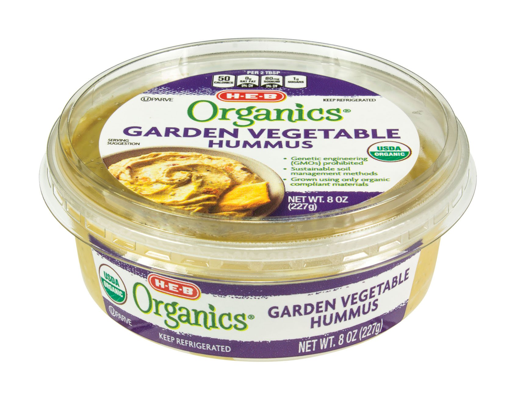 H-E-B Organics Garden Vegetable Hummus - Shop Dip at H-E-B