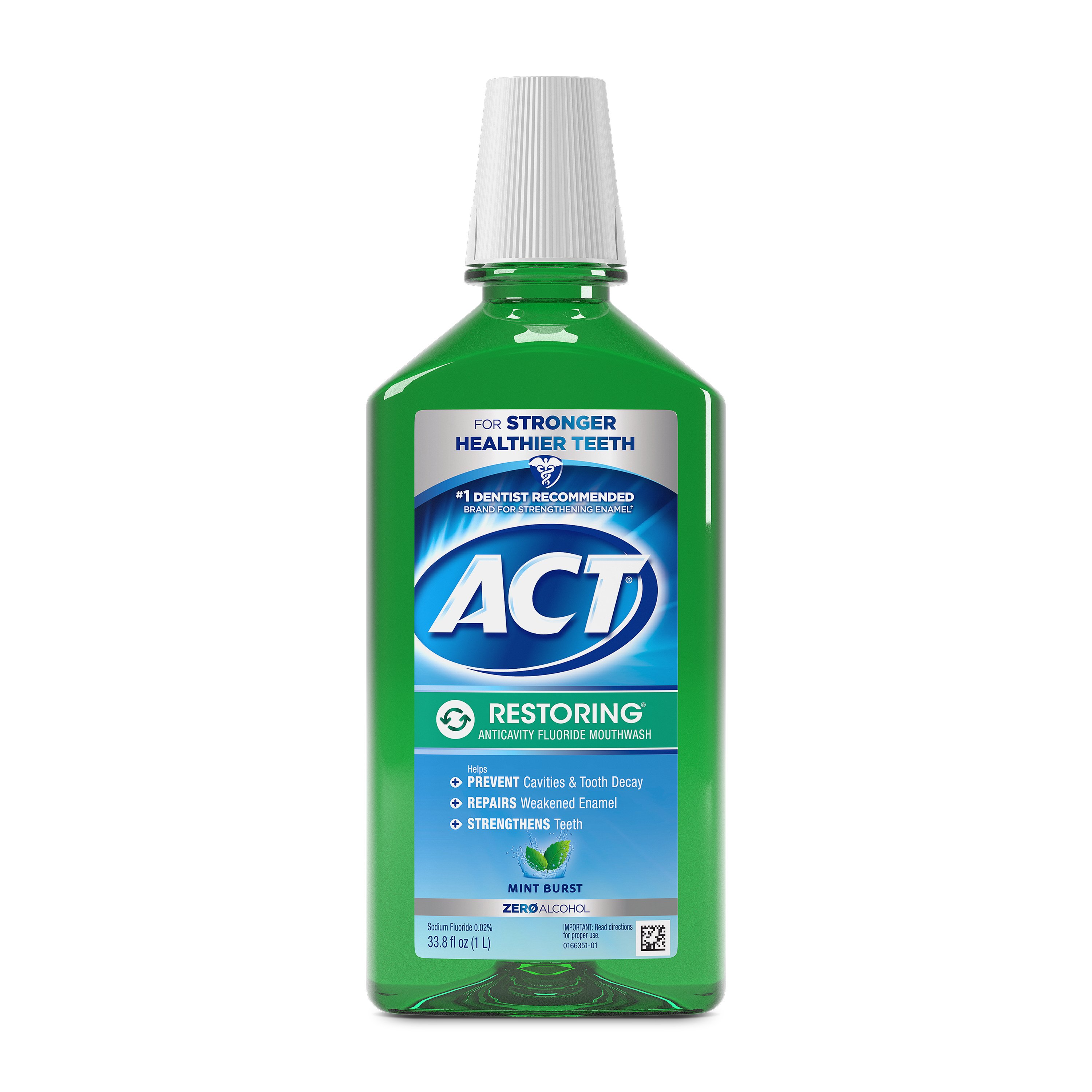 ACT Restoring Anticavity Fluoride Mouthwash - Mint Burst - Shop ...