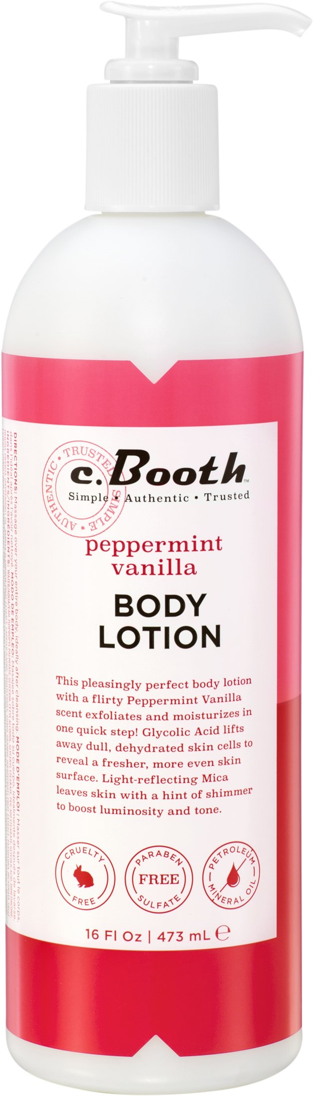 c. Booth Peppermnt & Vanila Body Lotion - Shop Body lotion at H-E-B