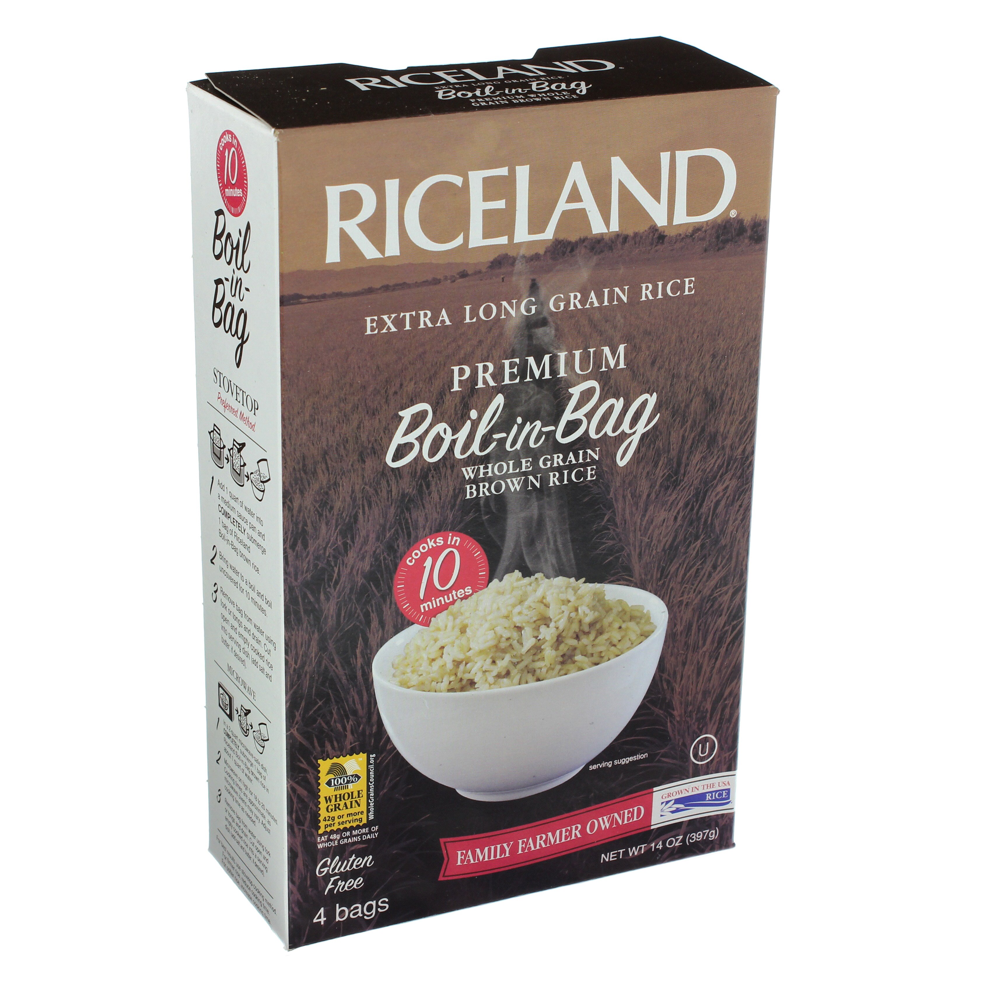 Riceland Extra Long Premium Boil In Bag Brown Rice - Shop Rice & grains ...