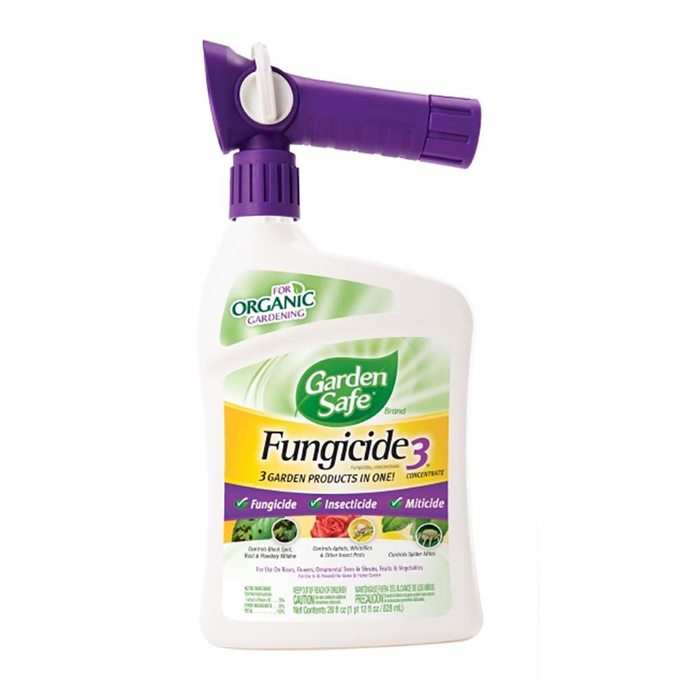 Garden Safe Fungicide Concentrate with QuickFlip Sprayer, Miticide ...