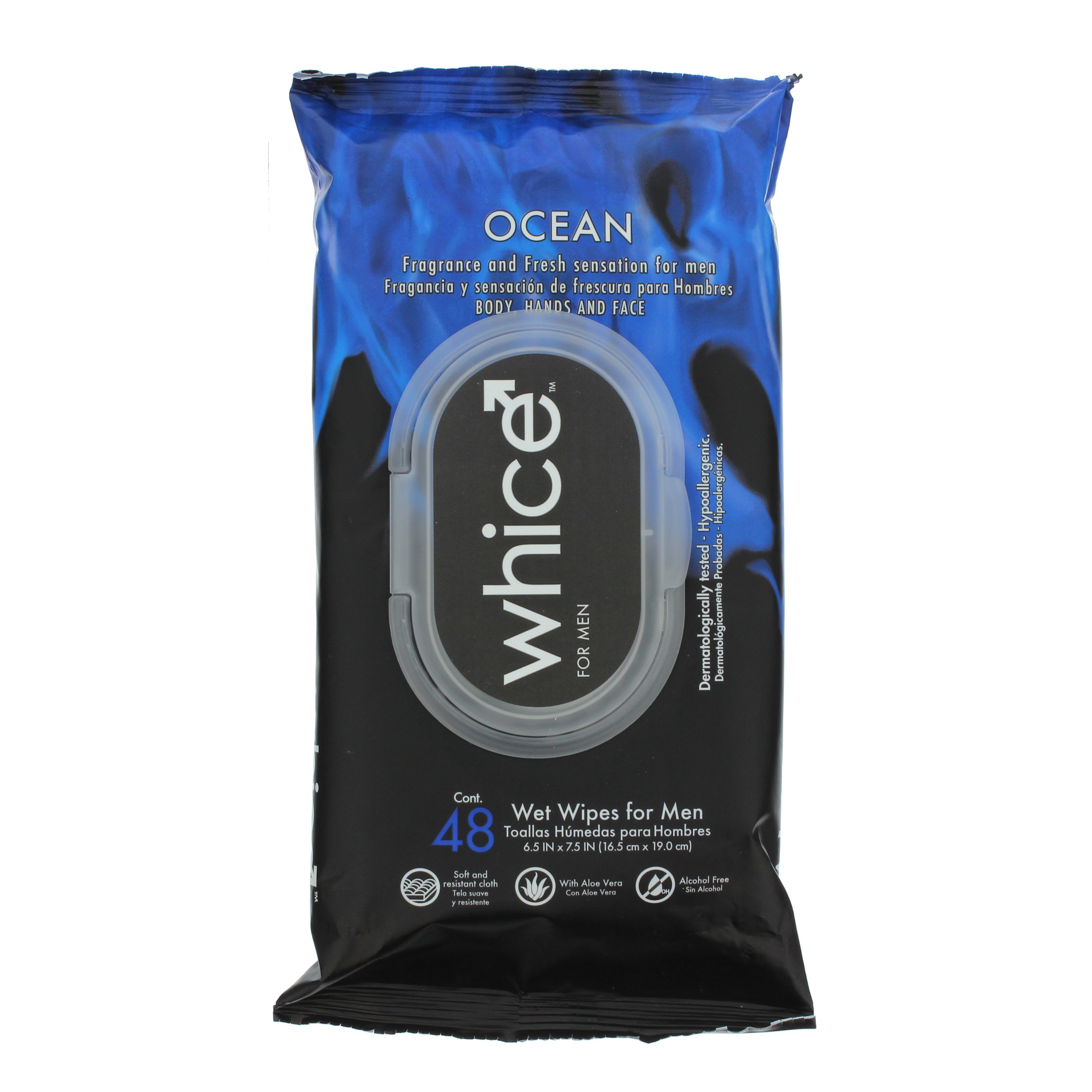 Whice Wet Wipes for Men, Ocean Fragrance - Shop Cleansing Cloths at H-E-B