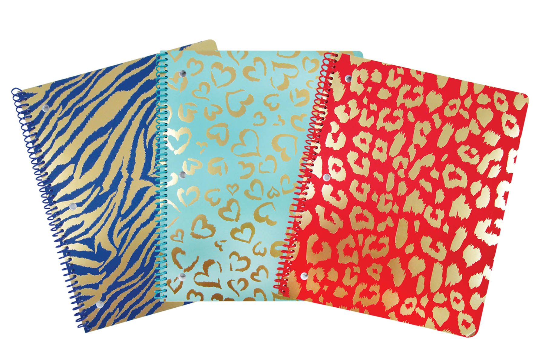 Continental Accessory Wild Side 1 Subject Notebook, Colors & Patterns ...