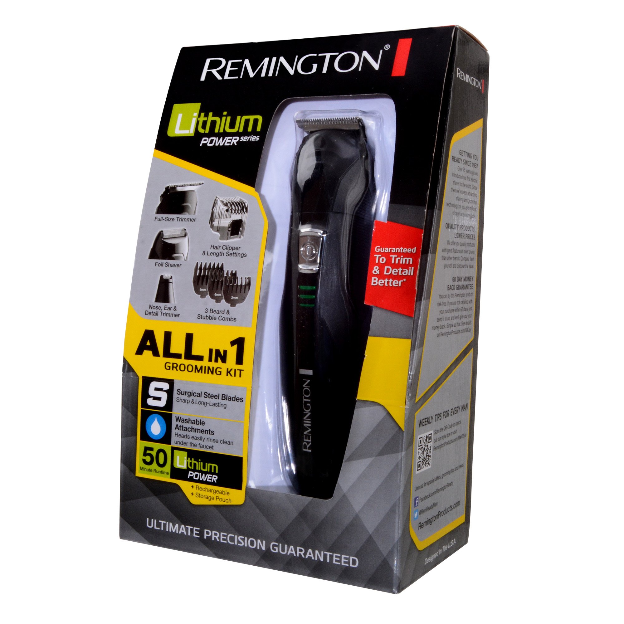 Remington All-in-1 Lithium Powered Grooming Kit - Shop Electric shavers ...