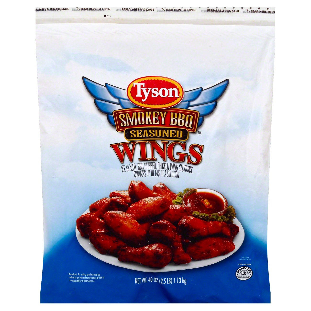 Tyson Uncooked Smokey BBQ Seasoned Wings - Shop Chicken at H-E-B