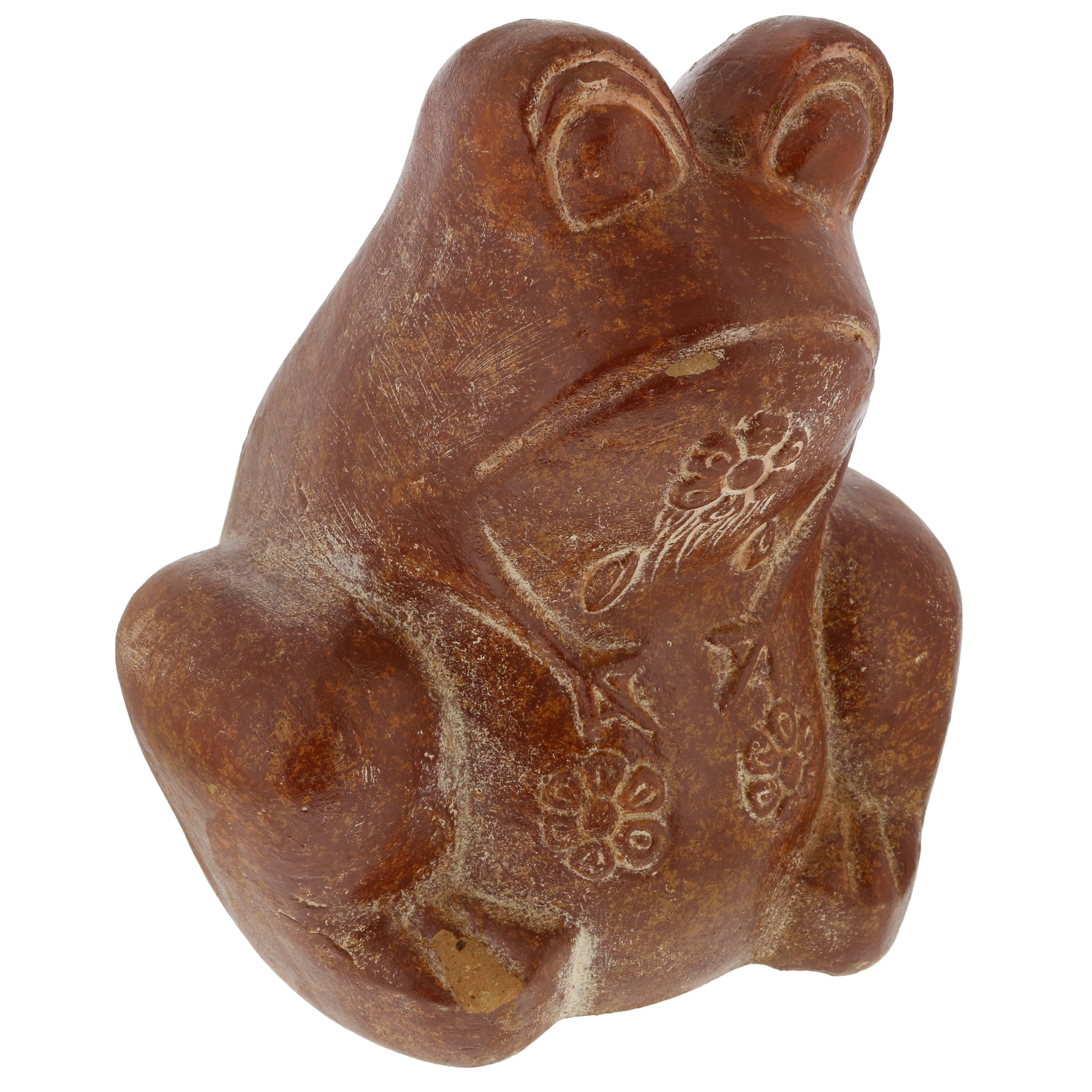 Blue Orange Pottery Clay Frog Planter - Shop Pots & planters at H-E-B