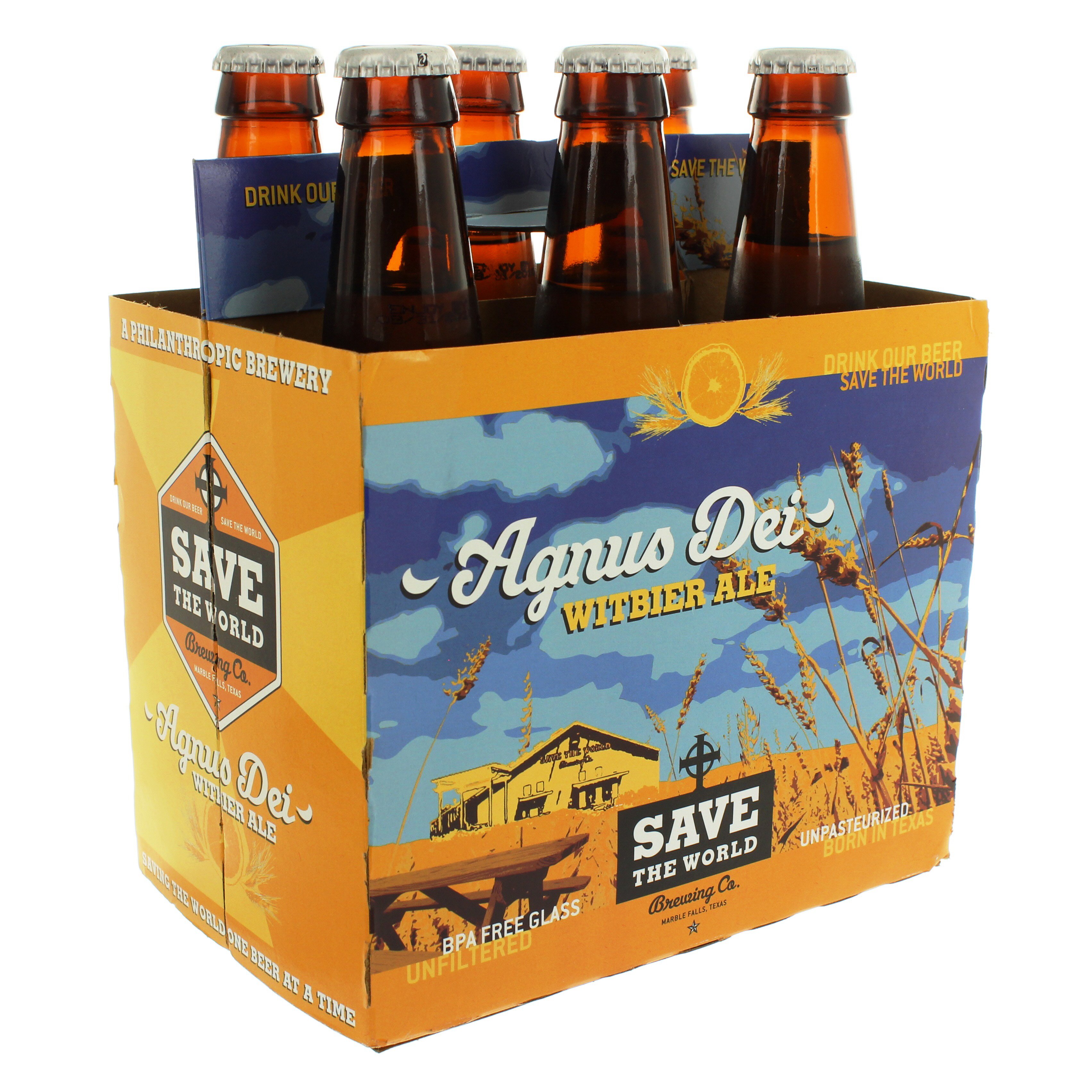 Save the World Agnus Dei Witbier Ale Beer 12 oz Bottles - Shop Beer at ...