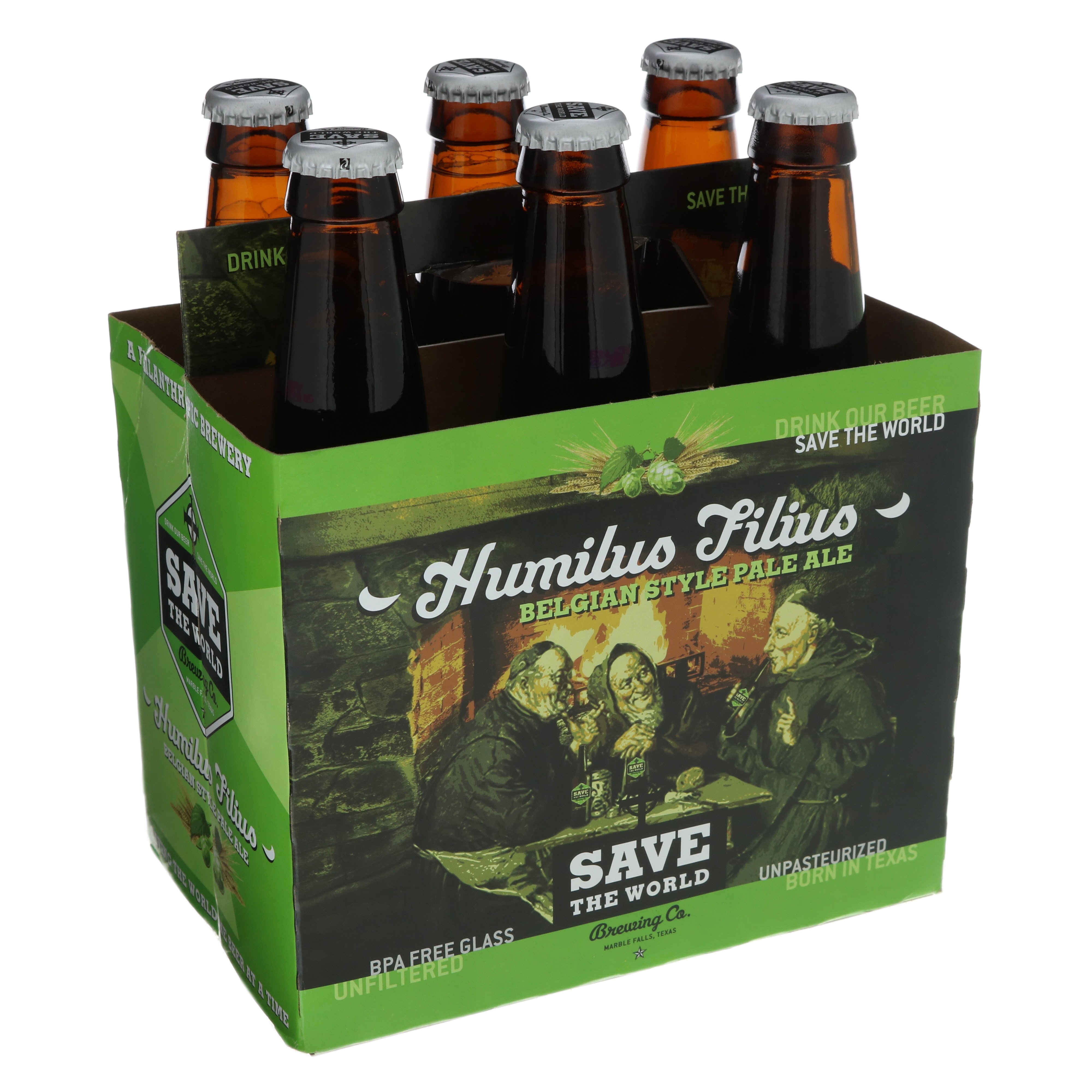 Save the World Humilus Filius Belgian Style Pale Ale Beer 12 oz Bottles ...
