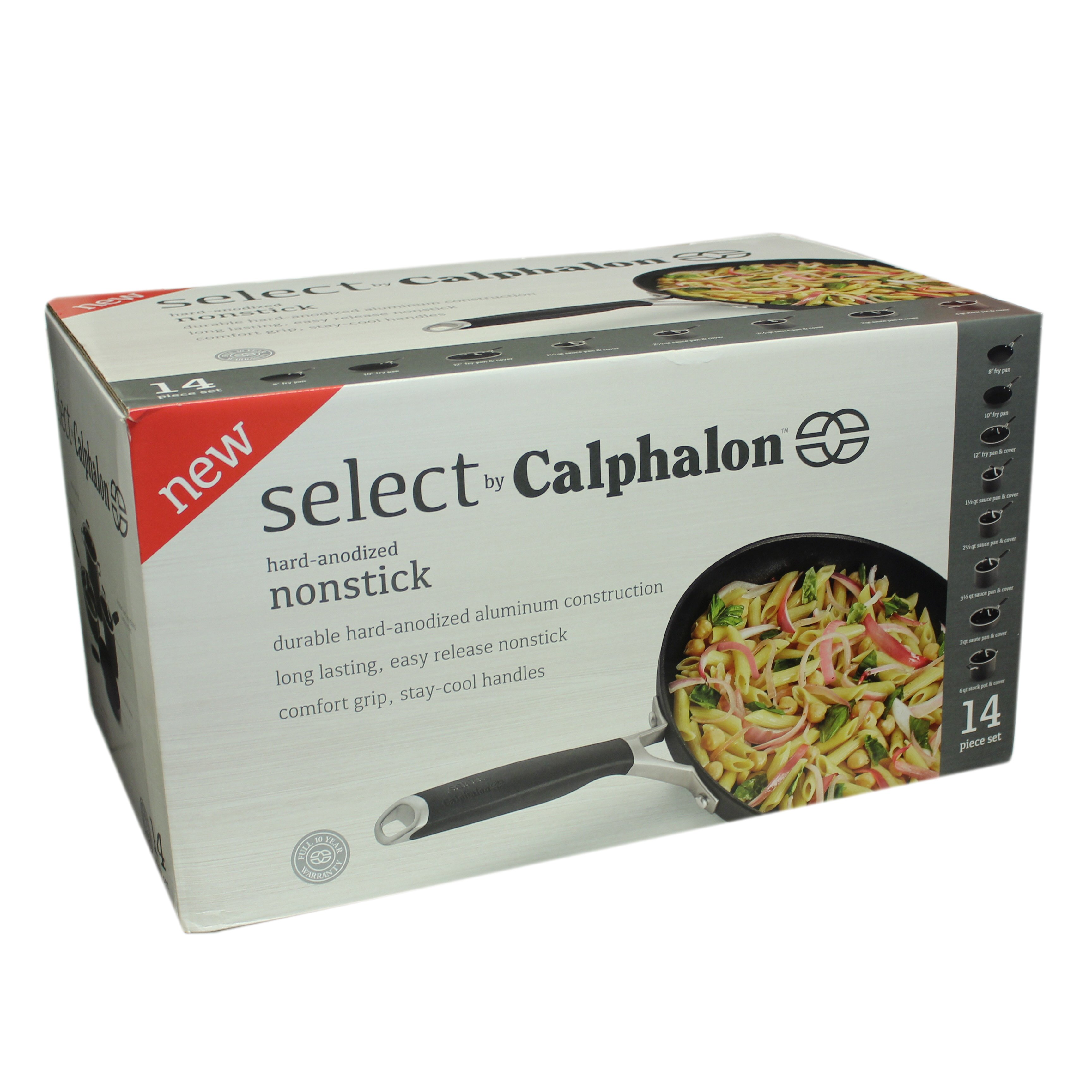 Calphalon Select Hard-Anodized Nonstick Cookware Set - Shop Cookware ...