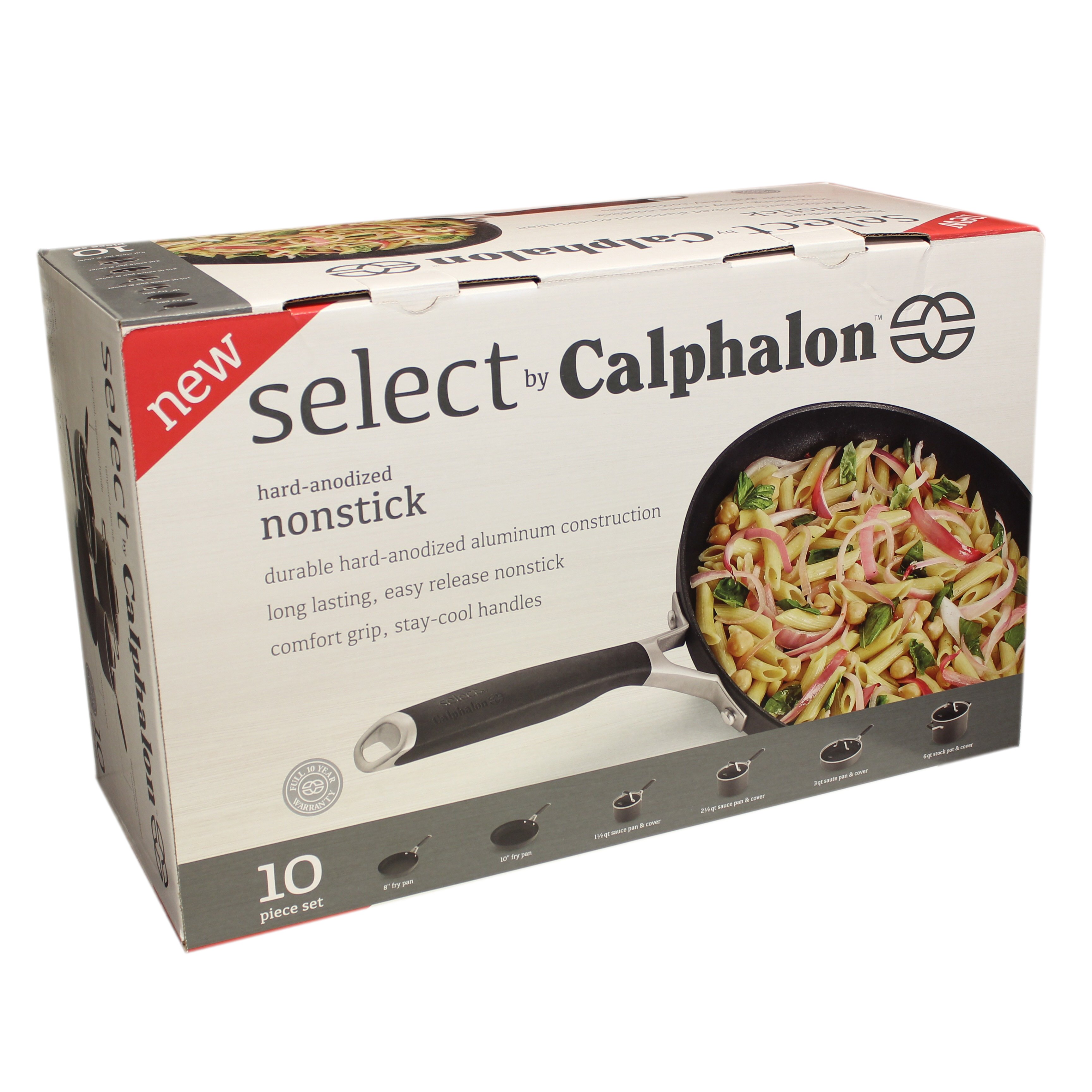 Calphalon Select Hard-Anodized Nonstick Cookware Set - Shop Cookware ...