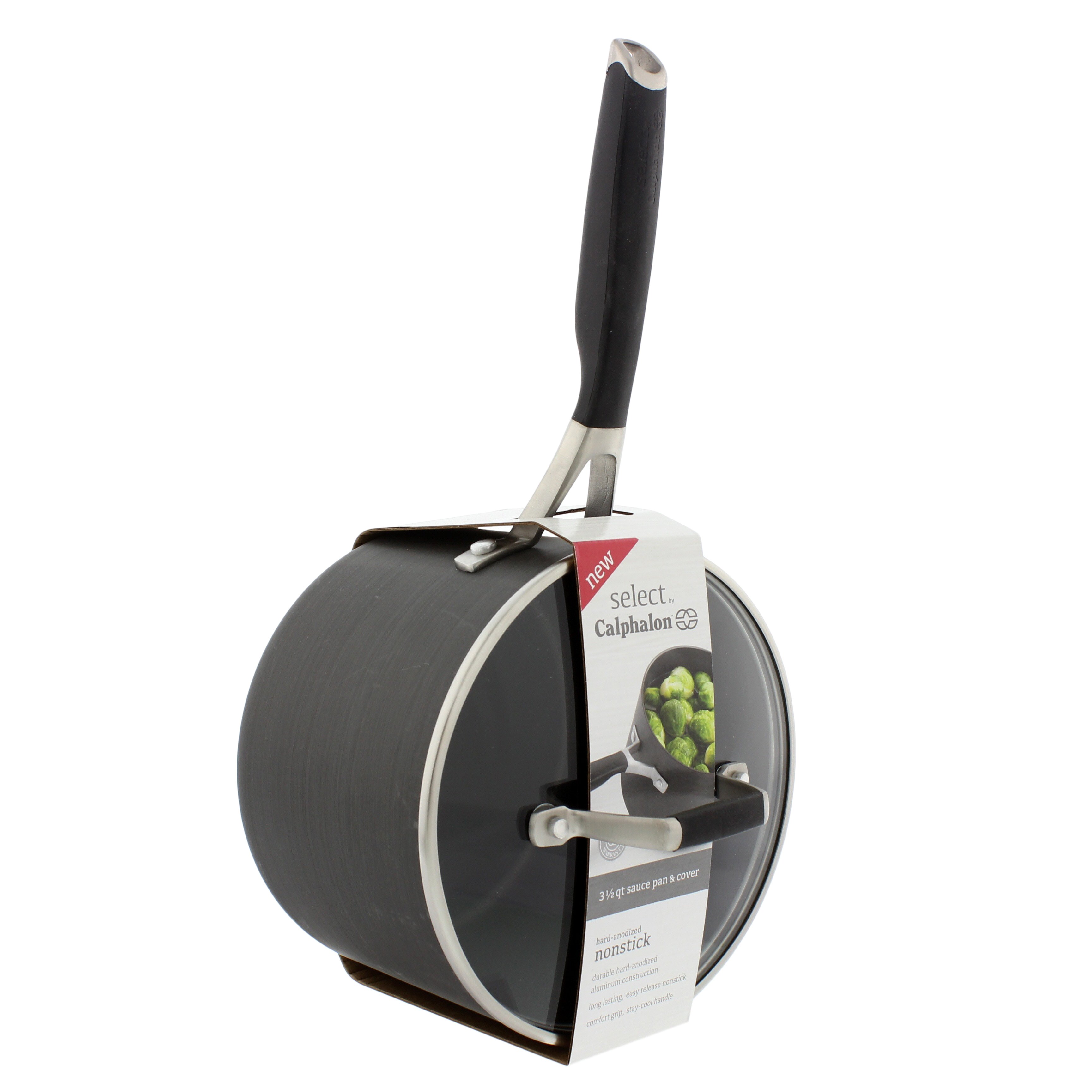 Calphalon Select Hard-Anodized Nonstick Saucepan with Cover - Shop ...