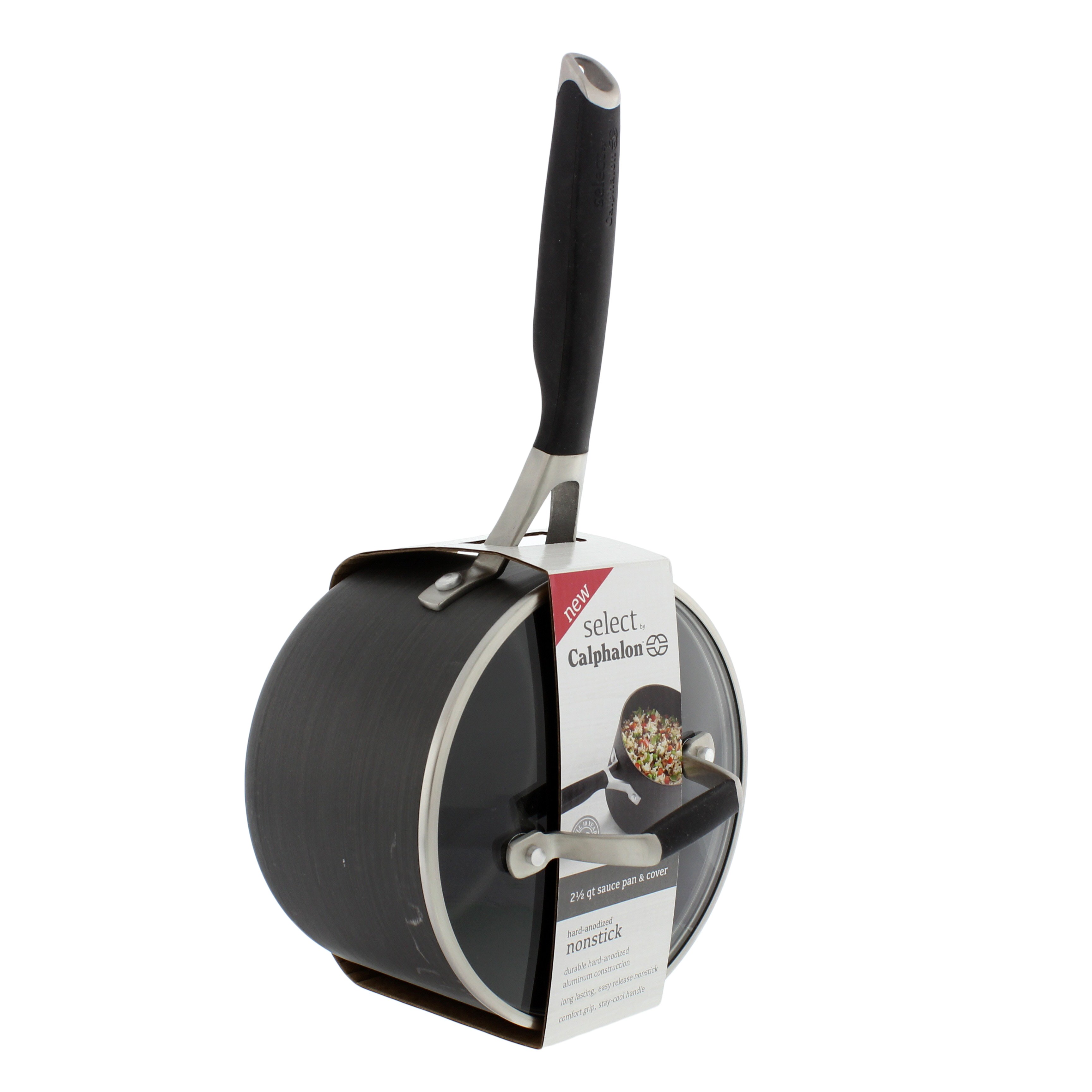 Calphalon Select Hard-Anodized Nonstick Saucepan with Cover - Shop ...