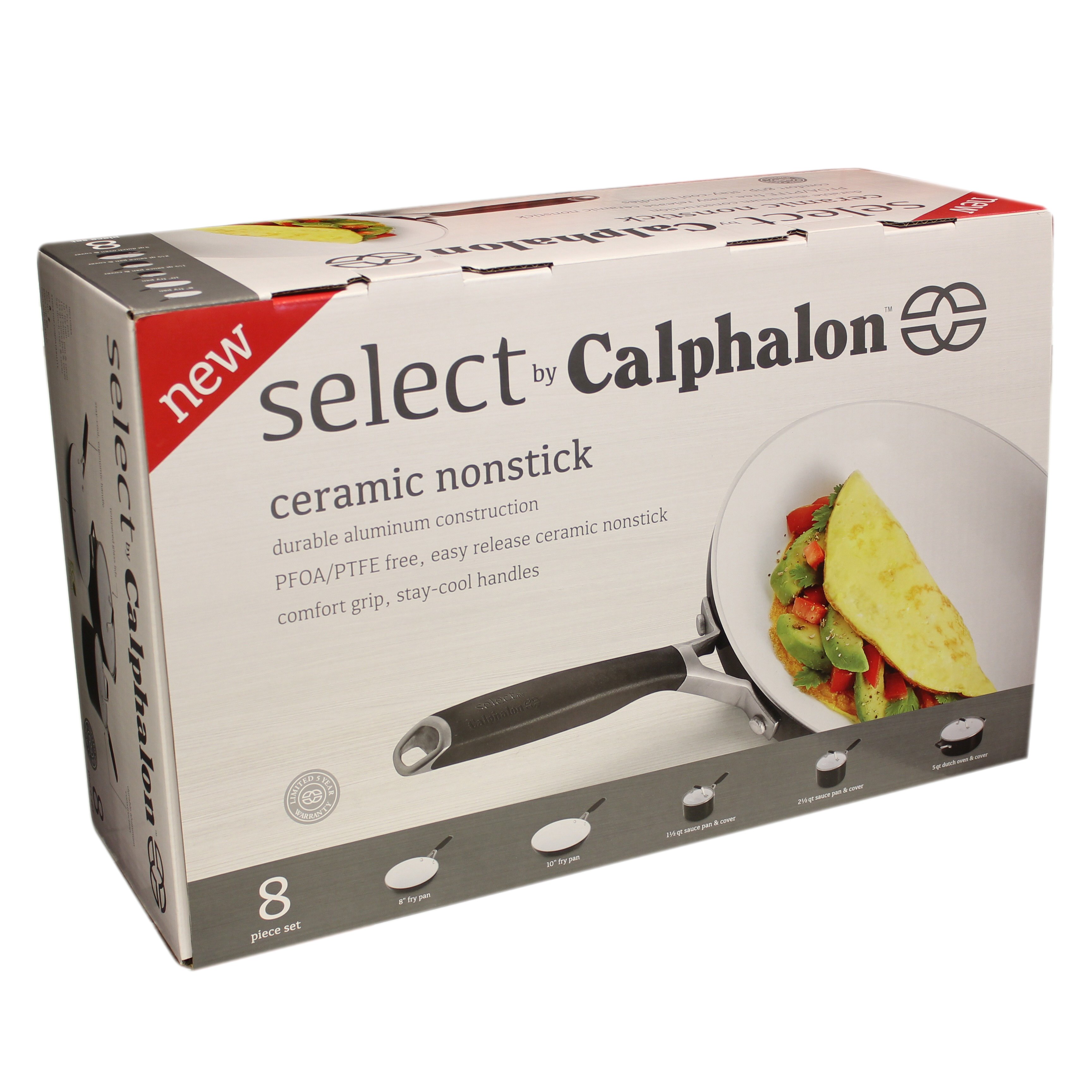 Calphalon Select Ceramic Nonstick Cookware Set - Shop Cookware at H-E-B
