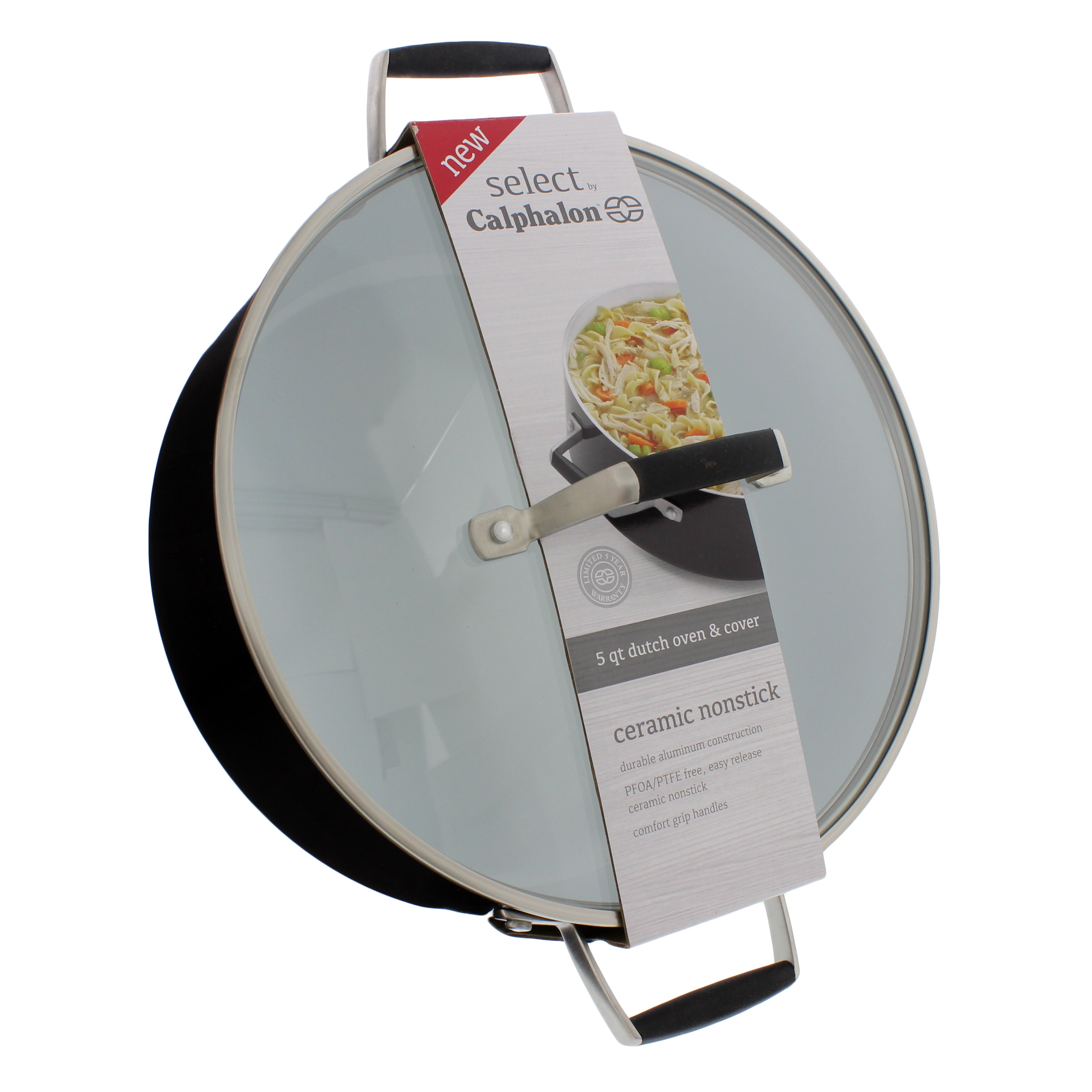 Calphalon Select Ceramic Nonstick 5 QT Dutch Oven - Shop Dutch ovens at ...