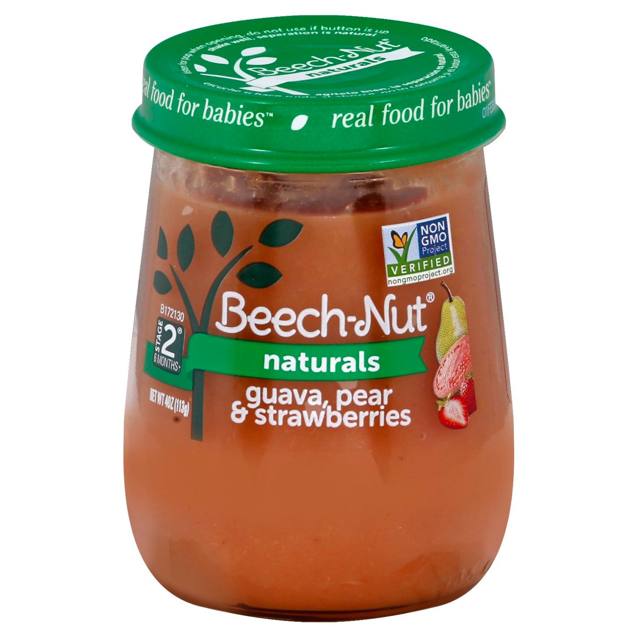 Beech-Nut Naturals Stage 2 Baby Food - Guava Pear & Strawberries - Shop ...
