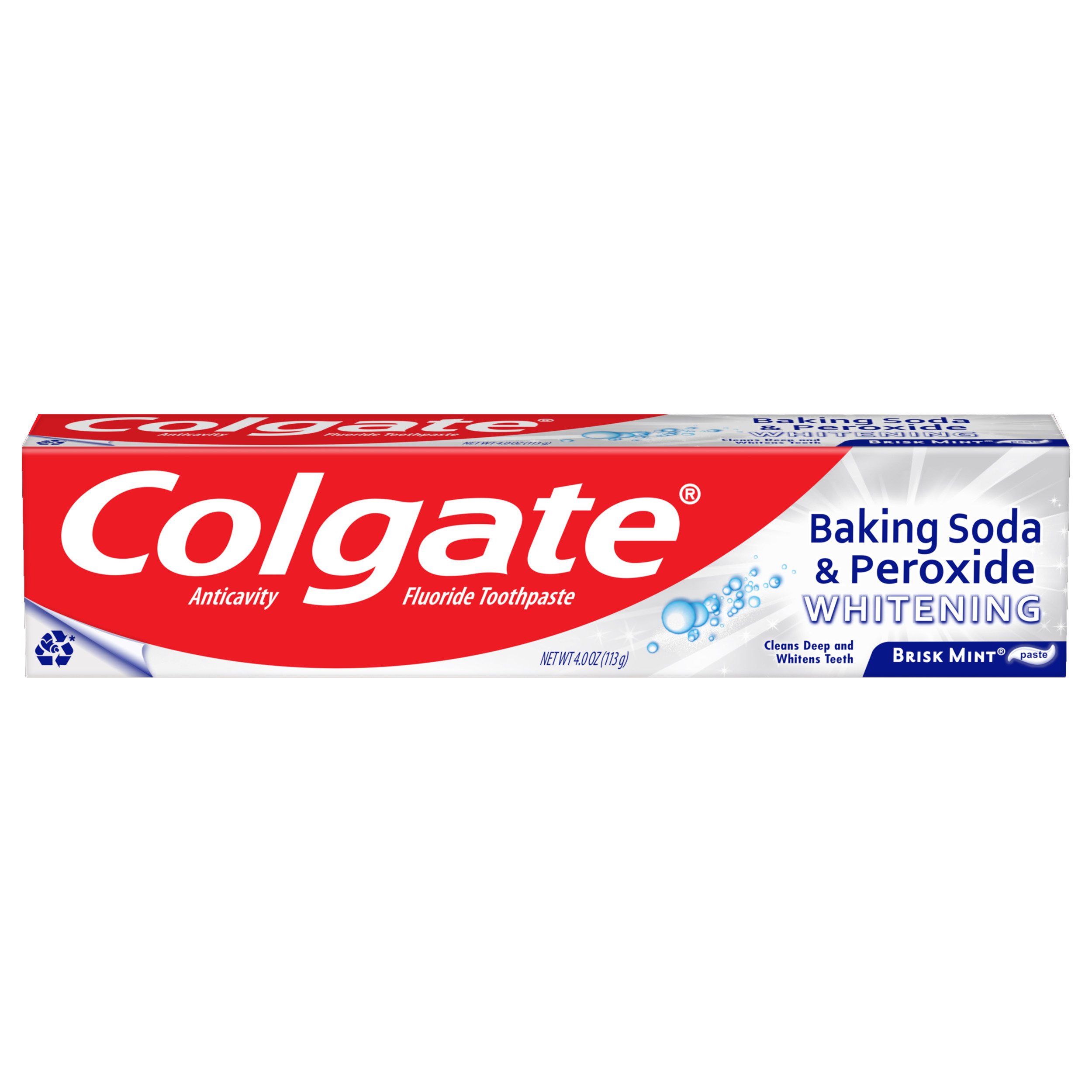 Colgate Baking Soda & Peroxide Whitening Anticavity Toothpaste - Brisk ...