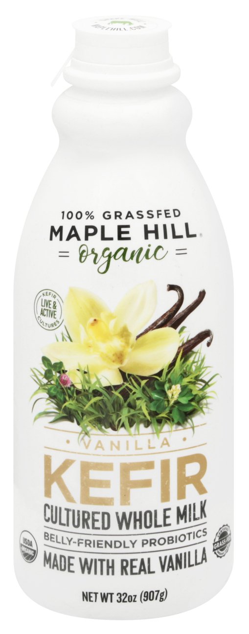 Maple Hill Organic Grass-Fed Vanilla Kefir, 32 oz | Central Market ...