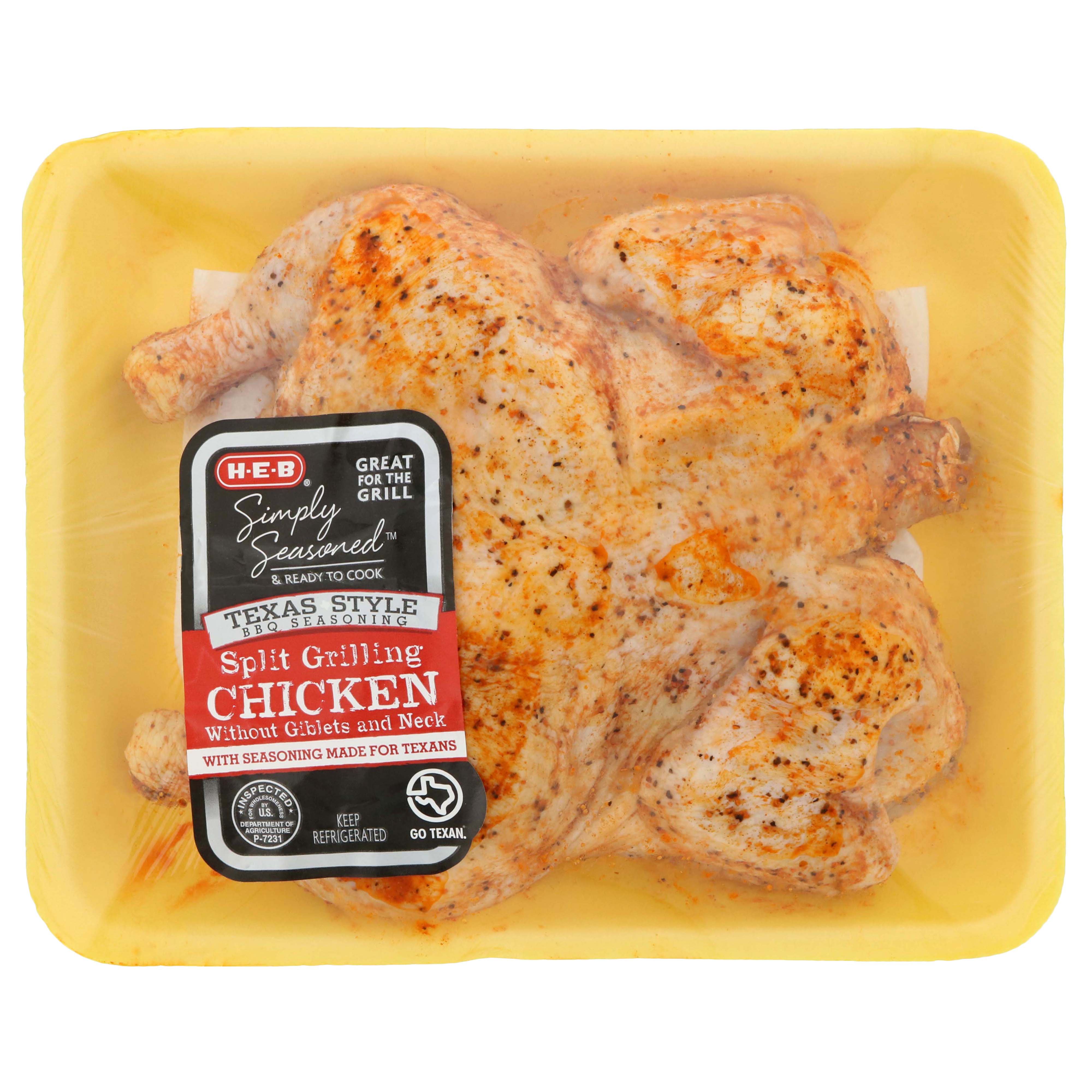 H-E-B Simply Seasoned Texas Style BBQ Split Chicken - Shop Chicken at H-E-B