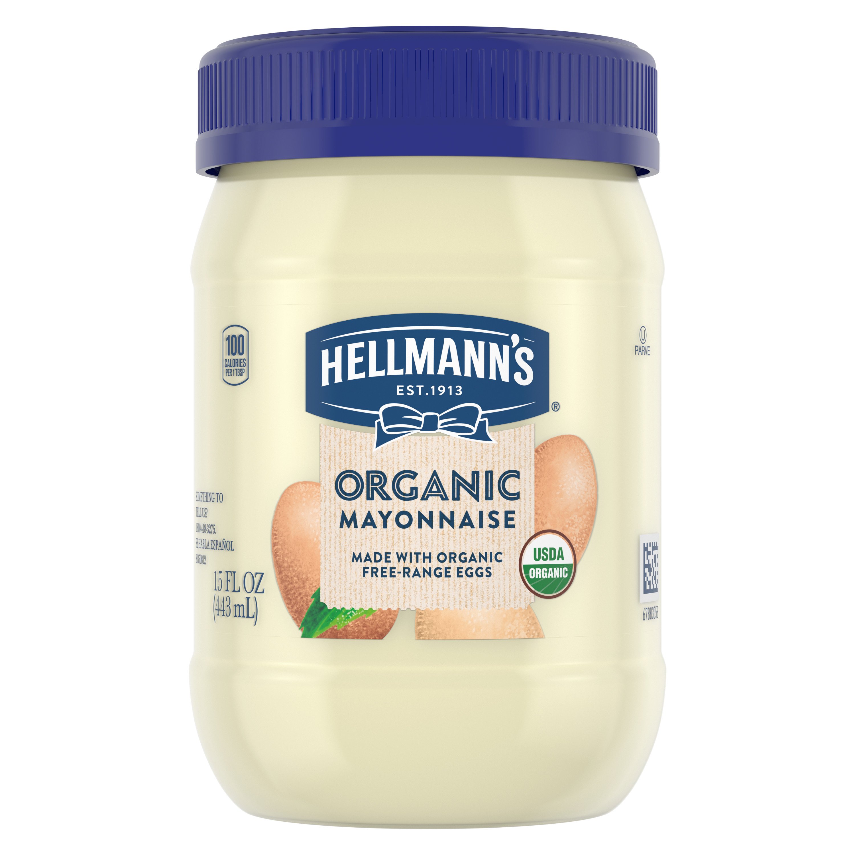 Hellmann's Organic Mayonnaise Original Mayo - Shop Mayonnaise & spreads ...