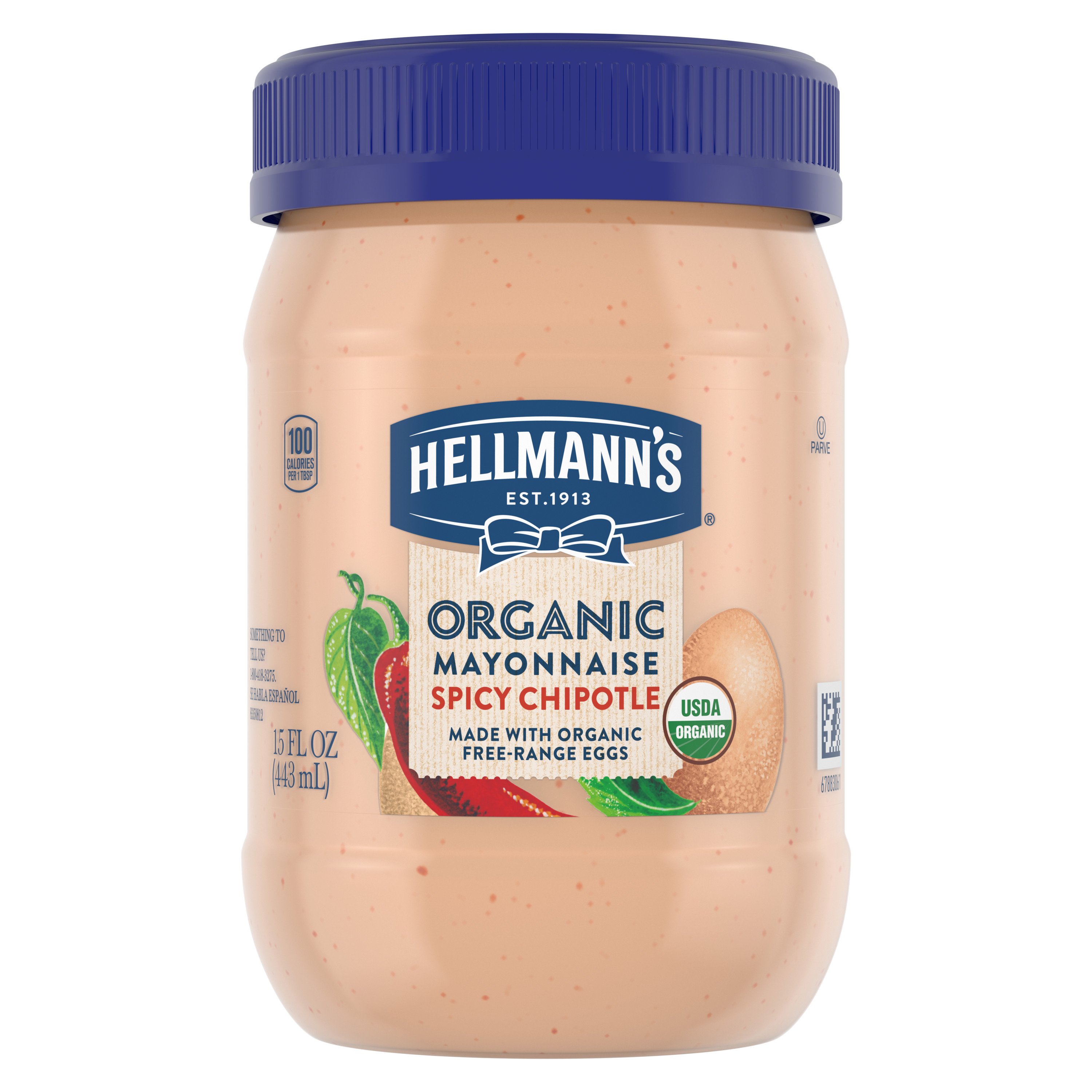 Hellmann's Organic Mayonnaise Spicy Chipotle Mayo - Shop Mayonnaise ...