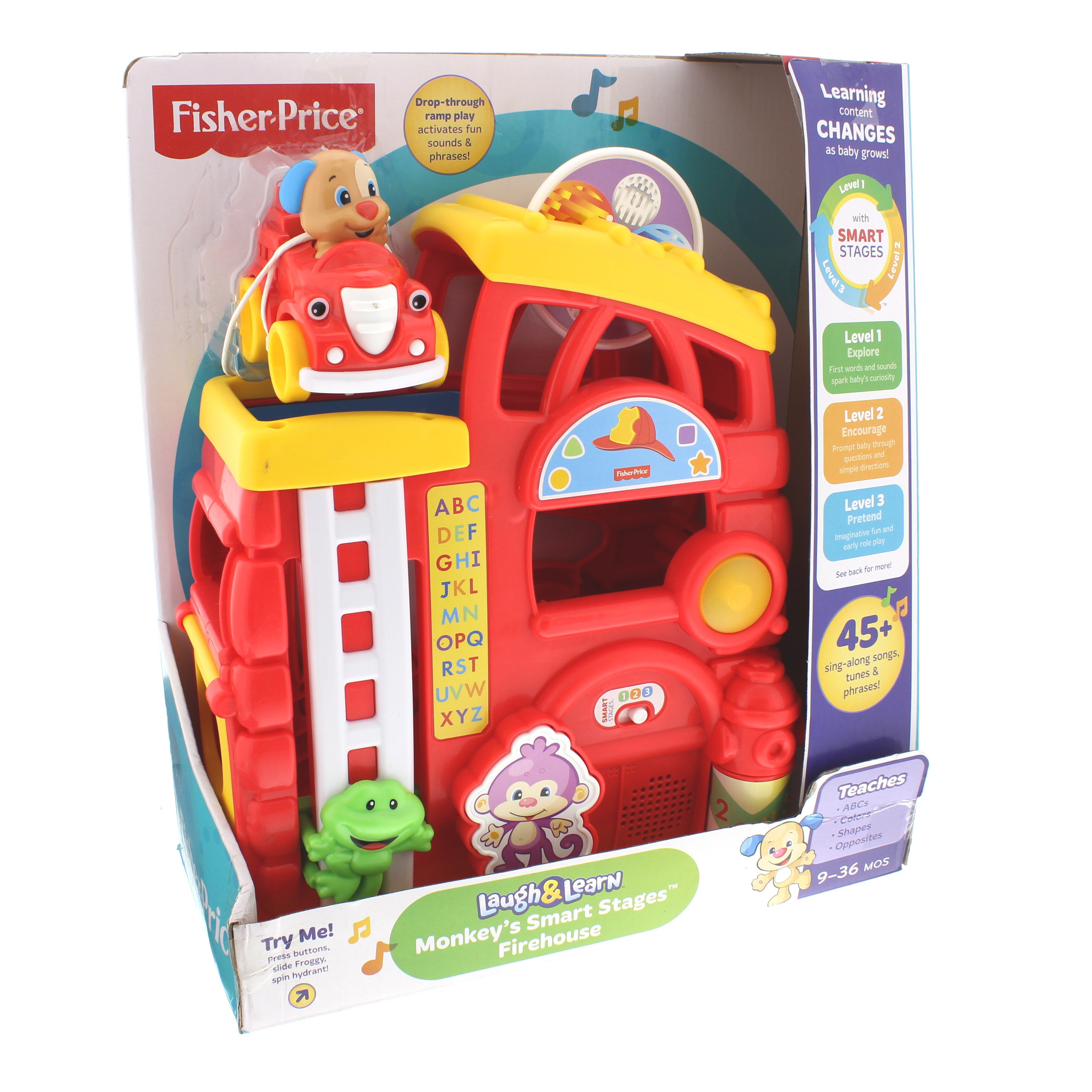 Fisher-Price Laugh & Learn Monkey's Smart Stages Firehouse - Shop Toys ...
