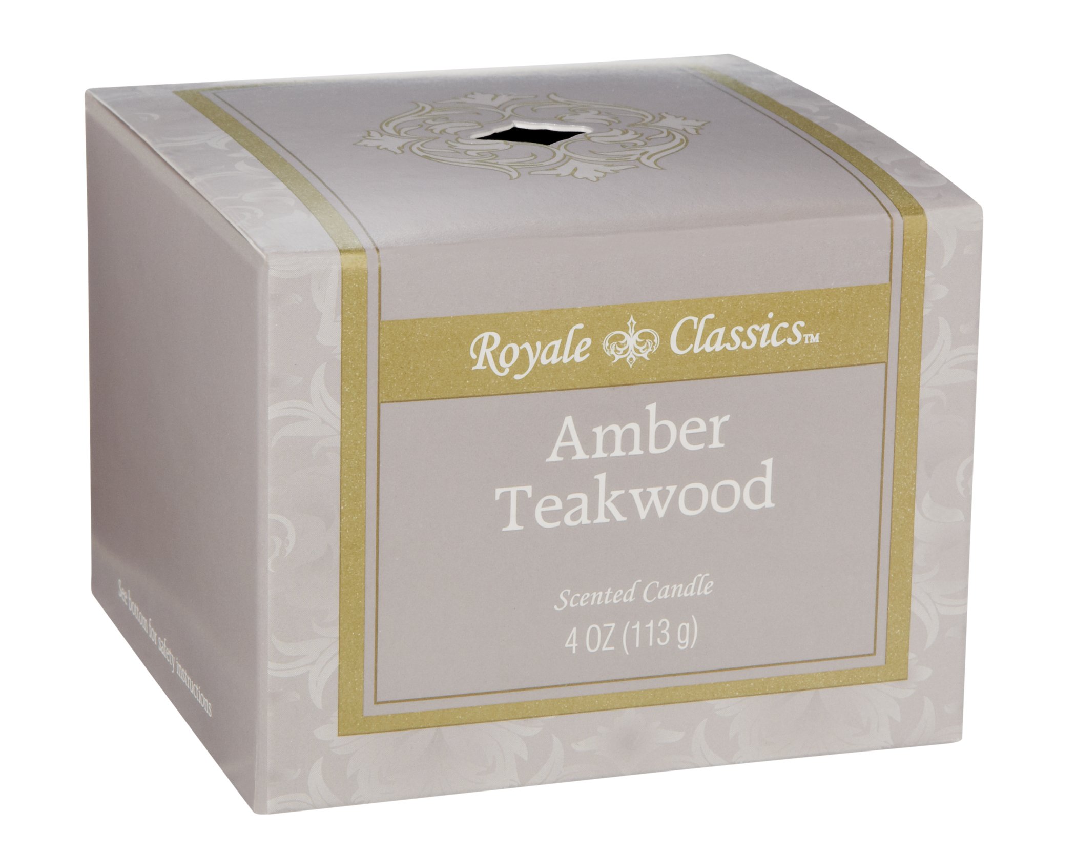 Candle-Lite Royale Classics Jar In Box Amber Teakwood - Shop Candles at ...