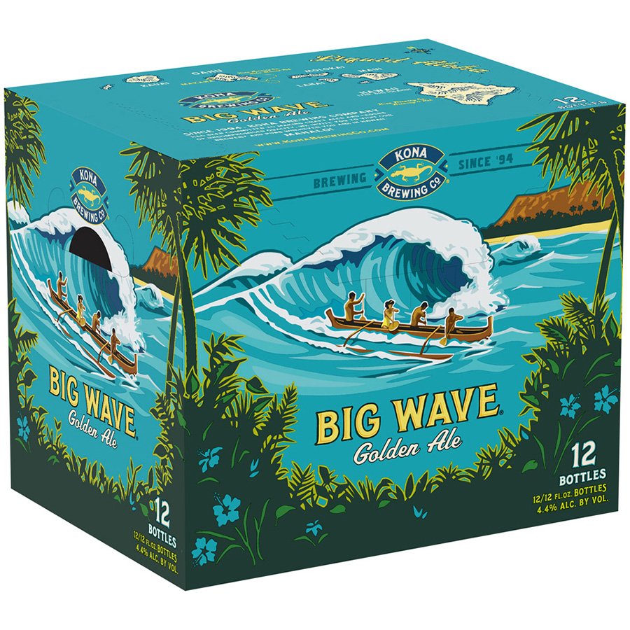 Kona Big Wave Big Wave Golden Ale Craft Beer 12 pk Bottles - Shop Beer ...