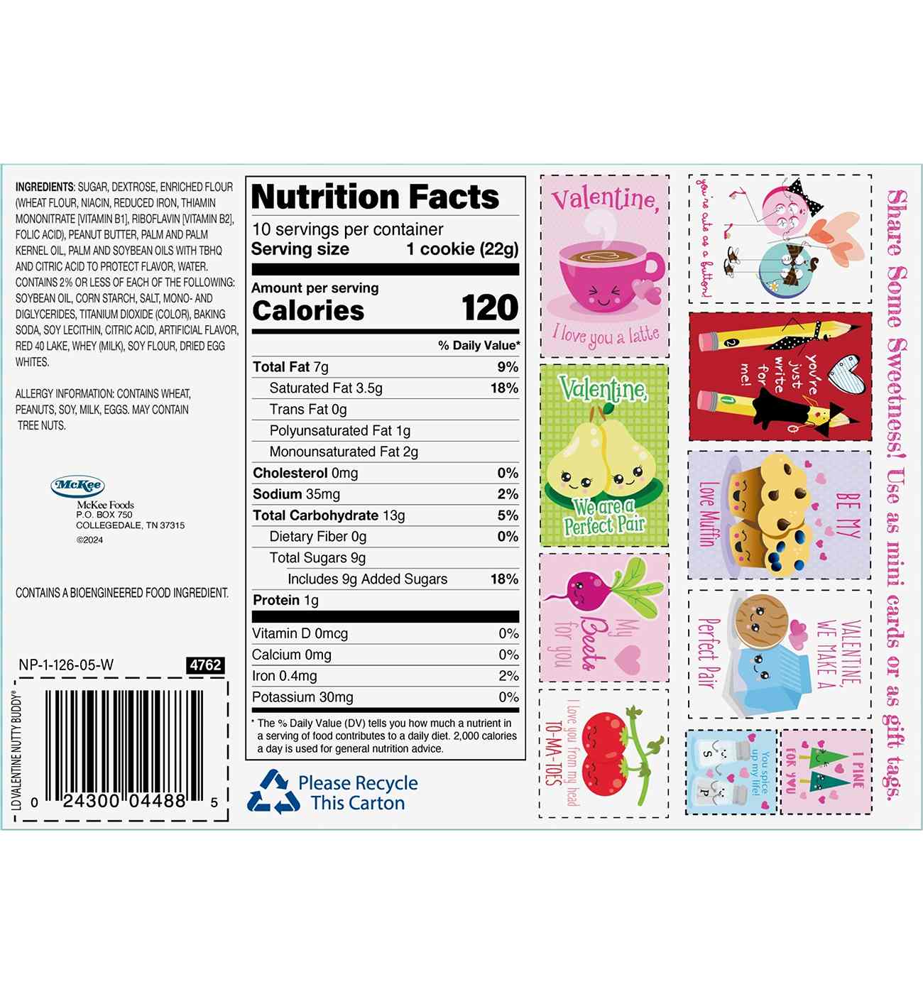 Little Debbie Valentine Nutty Buddy Snack Bars - Shop Snack cakes at H-E-B