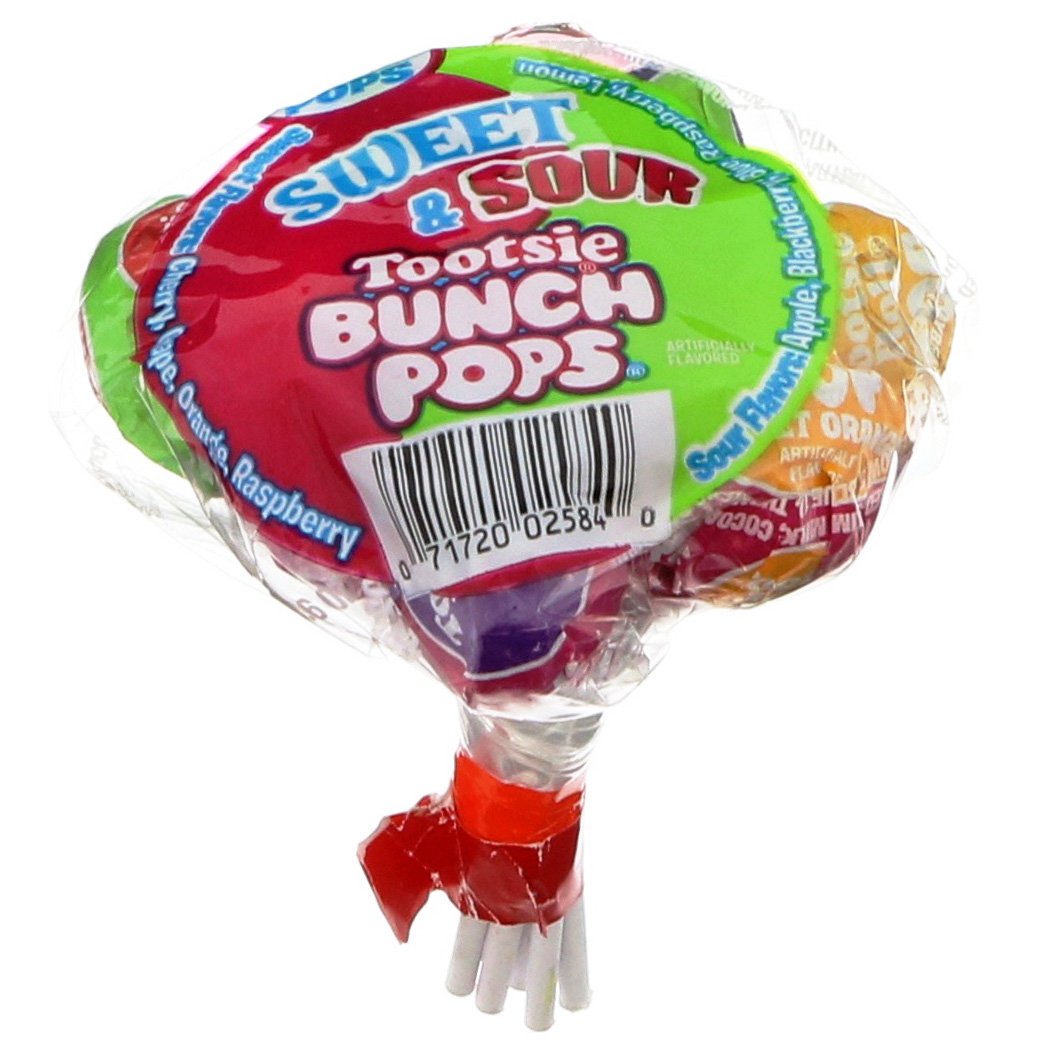 Tootsie Sweet & Sour Bunch Pops - Shop Candy at H-E-B