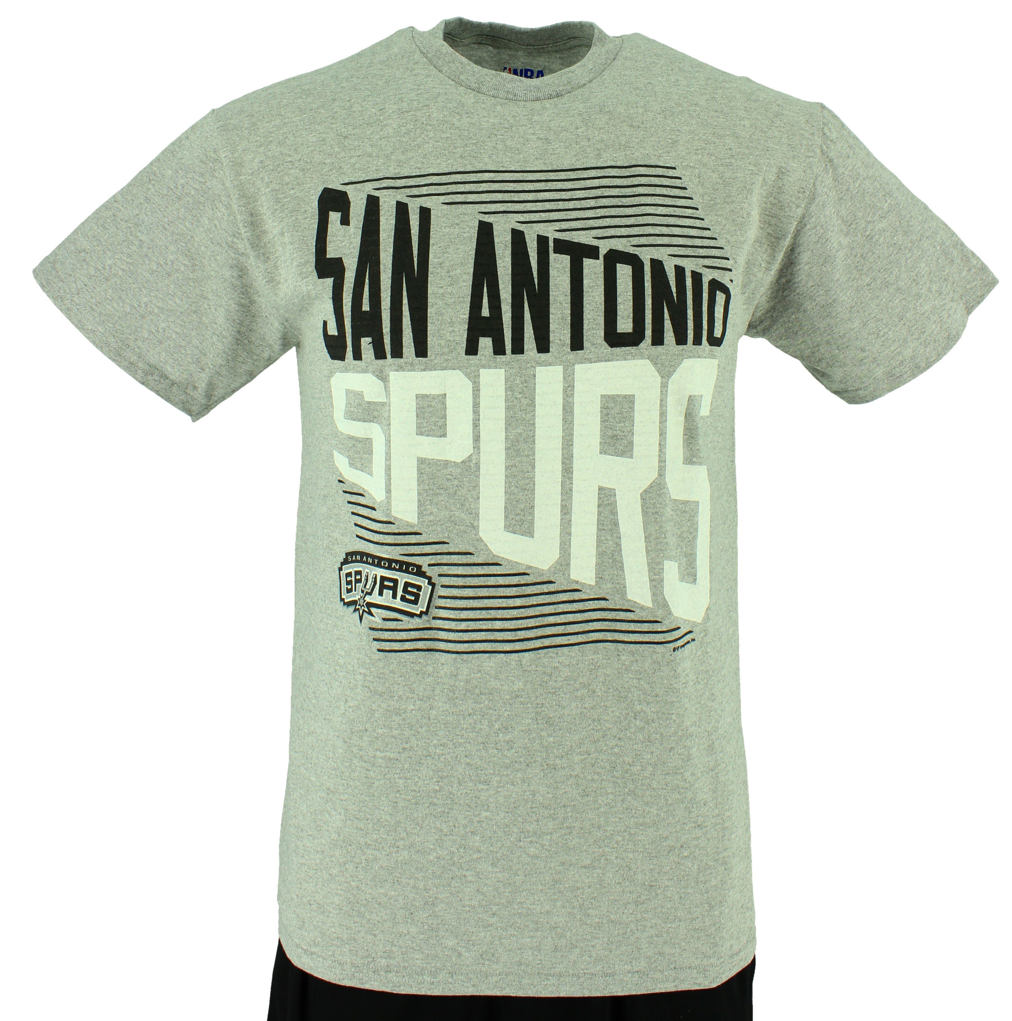 San Antonio Spurs Men's Grey Mega Phone Print Tee - Shop Team apparel ...
