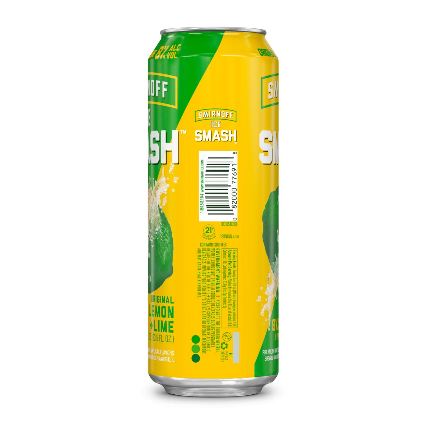 Smirnoff Ice Smash Lemon And Lime - Shop Malt beverages & coolers at H-E-B