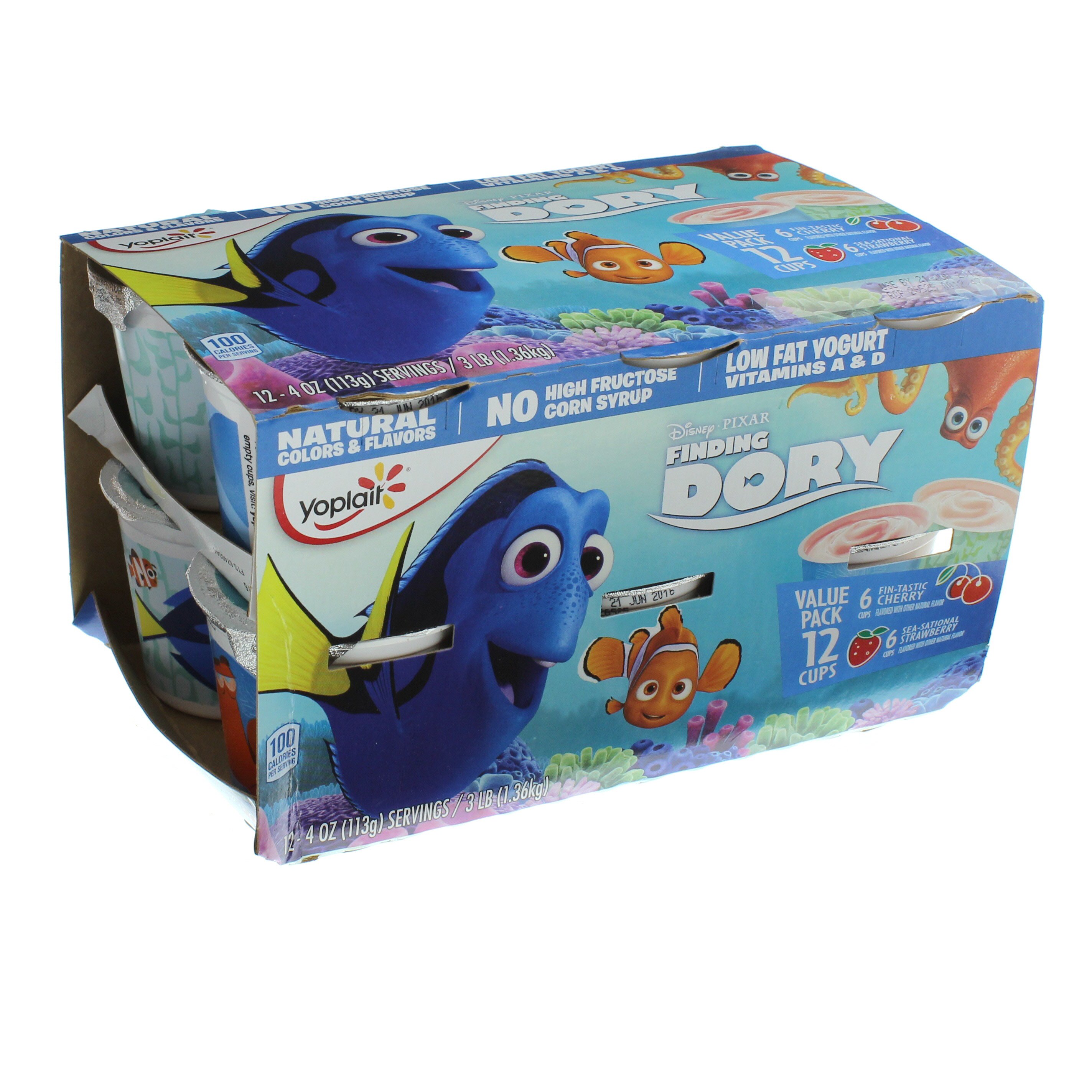 Yoplait Kids Yogurt, Cherry/Strawberry Finding Dory - Shop Yogurt at H-E-B