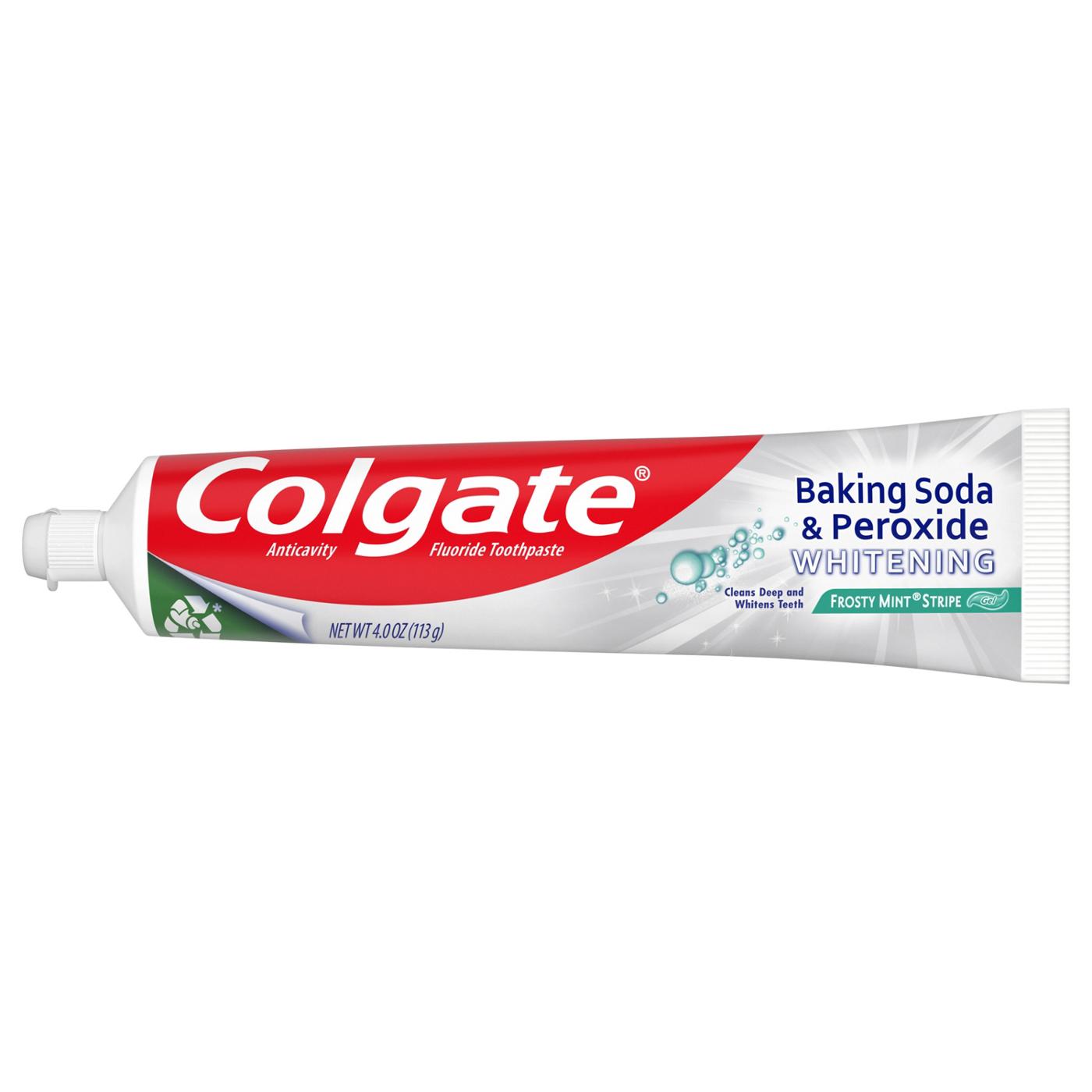 Colgate Baking Soda & Peroxide Anticavity Toothpaste - Frosty Mint ...
