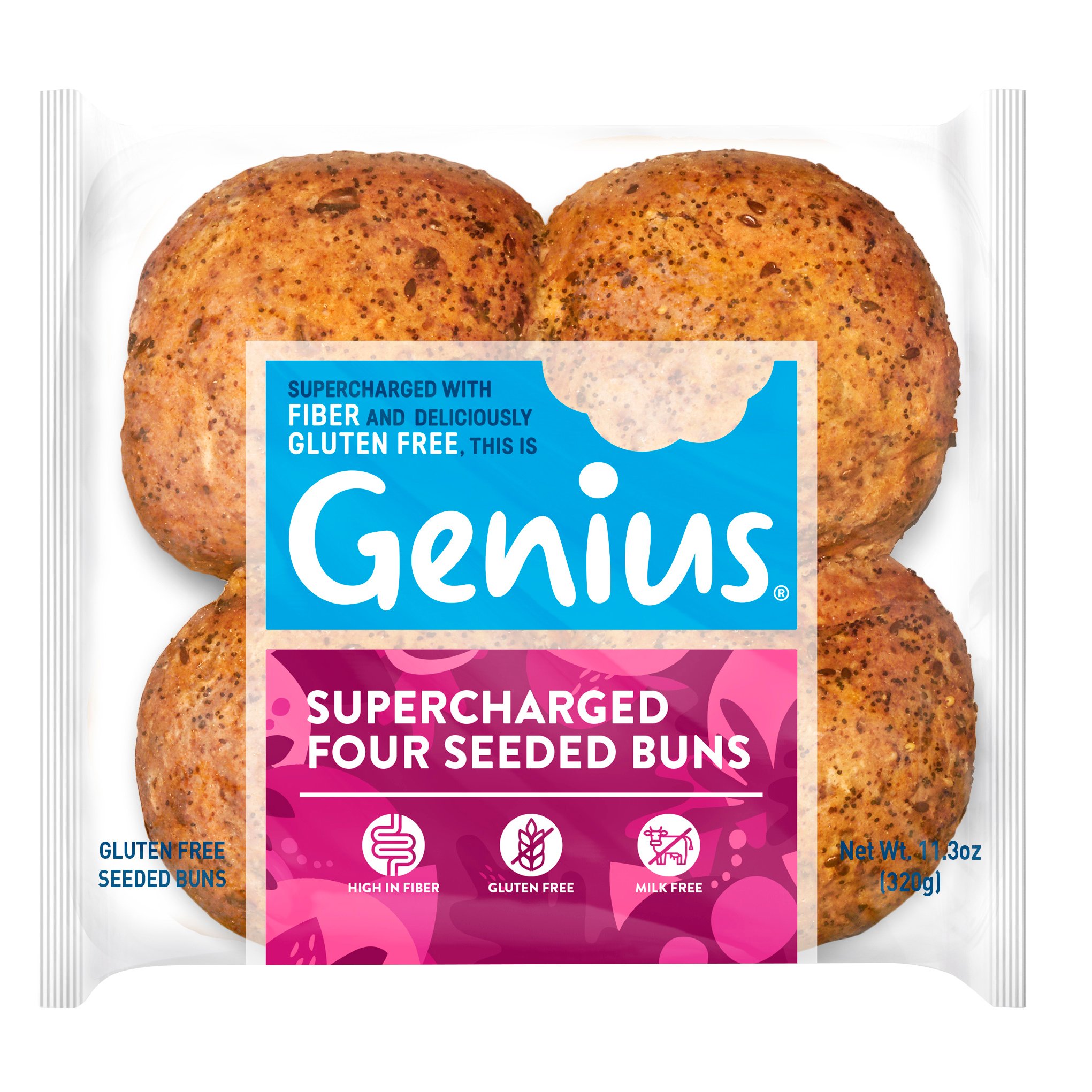 Genius Gluten Free Multi Seed Rolls - Shop Bread at H-E-B