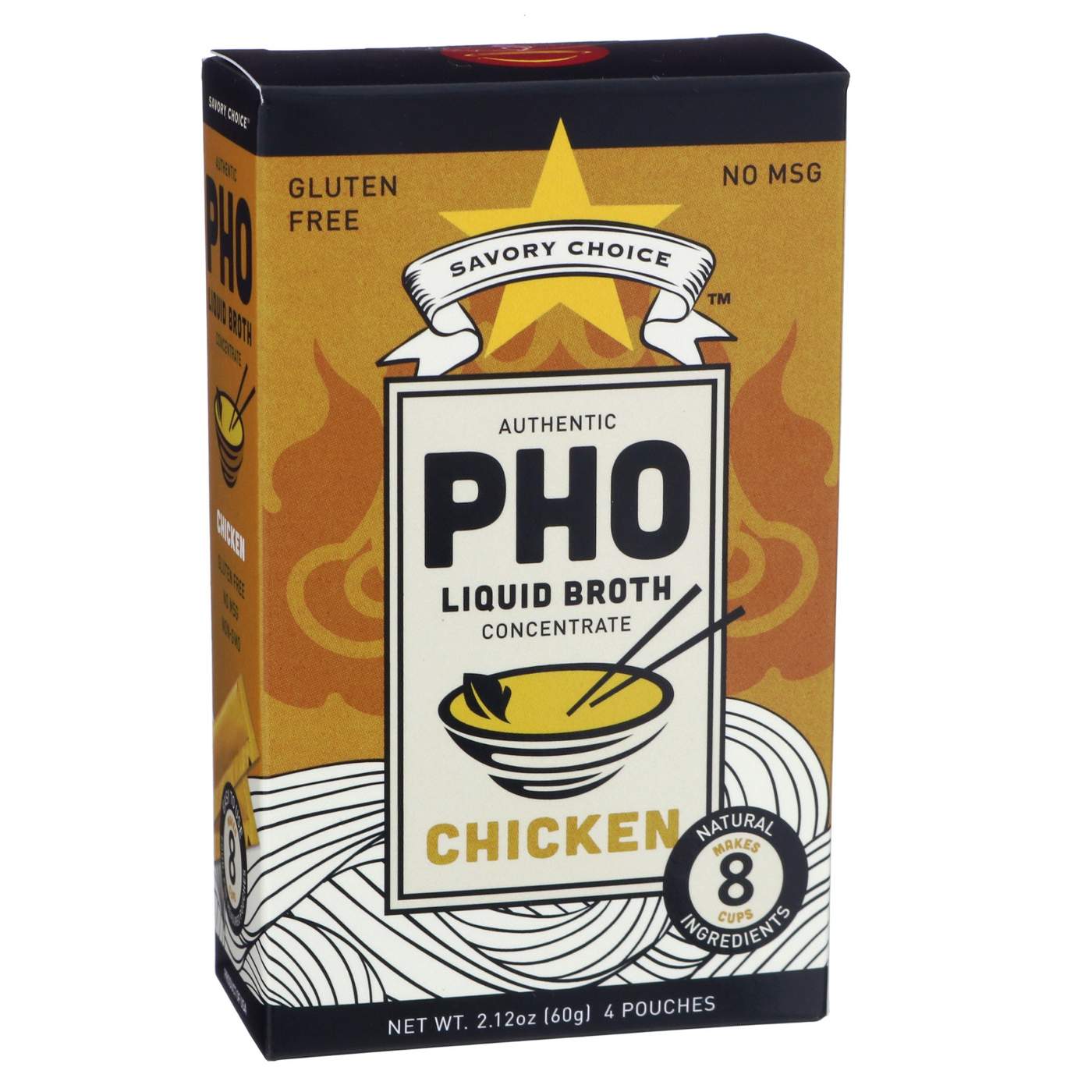 Savory Choice Authentic Pho Liquid Chicken Broth Concentrate - Shop ...