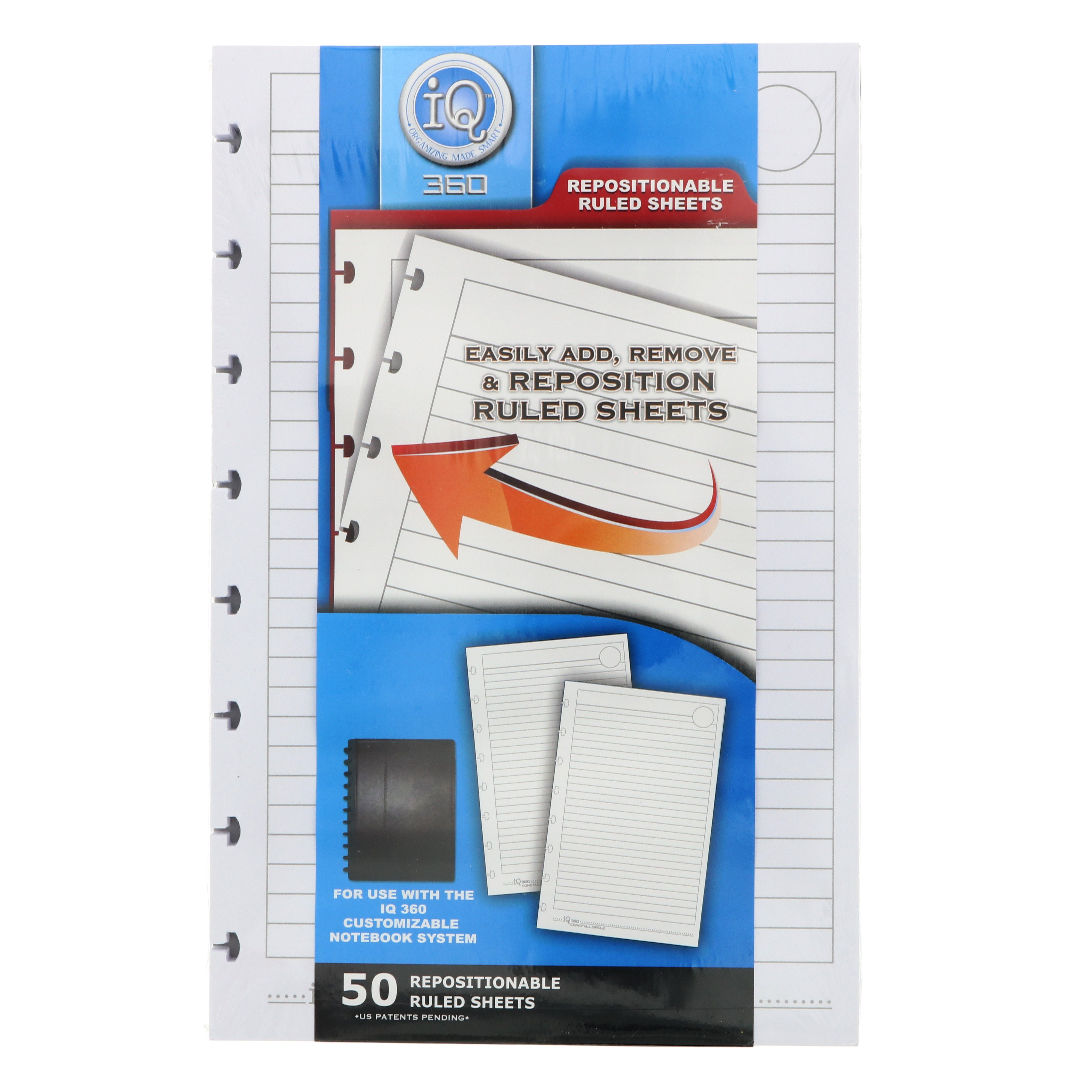 Continental Accessory iQ 360 Lined Refill Paper, Medium - Shop Notebook ...