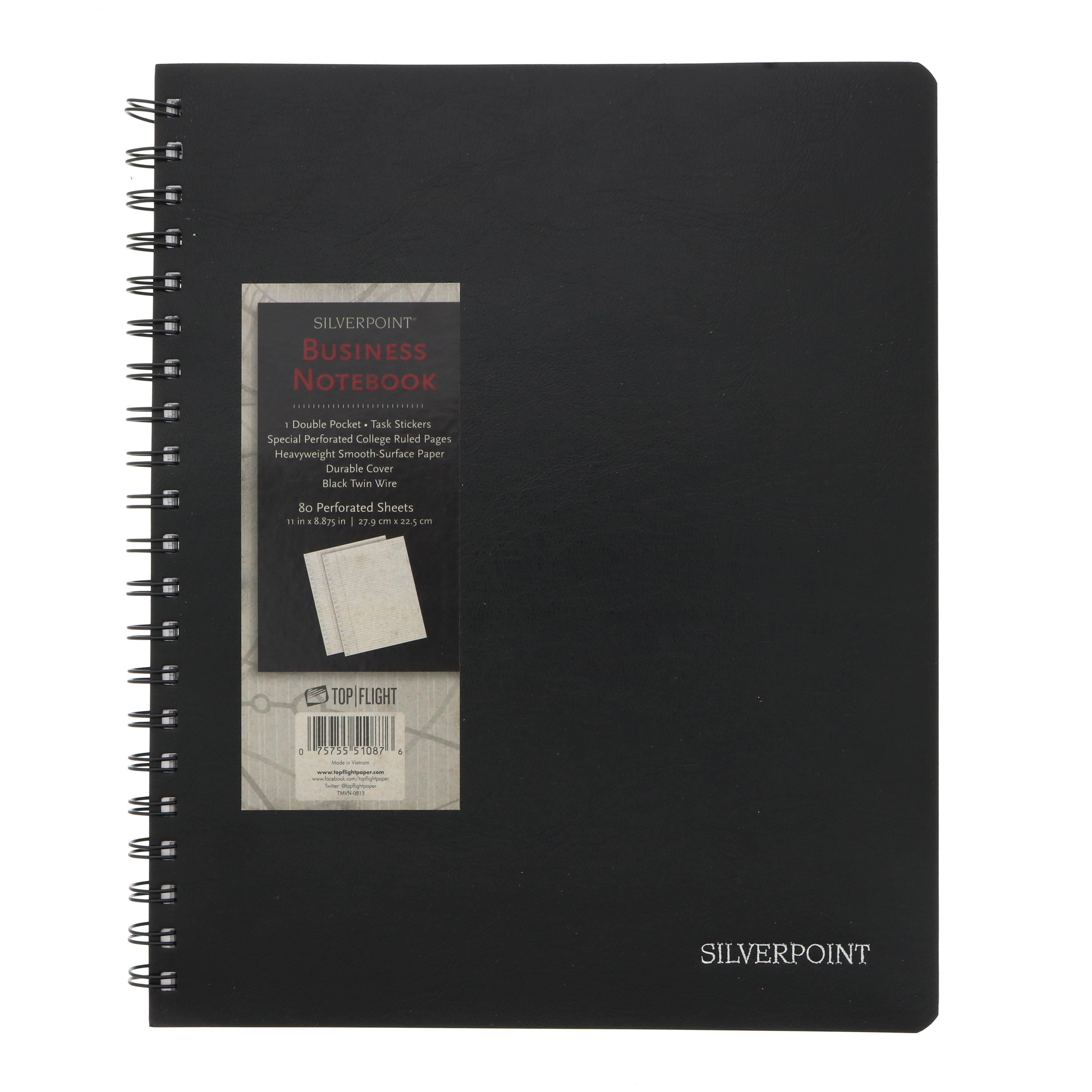Top Flight Silverpoint 11" x 8" Business Notebook - Shop Notebooks at H-E-B